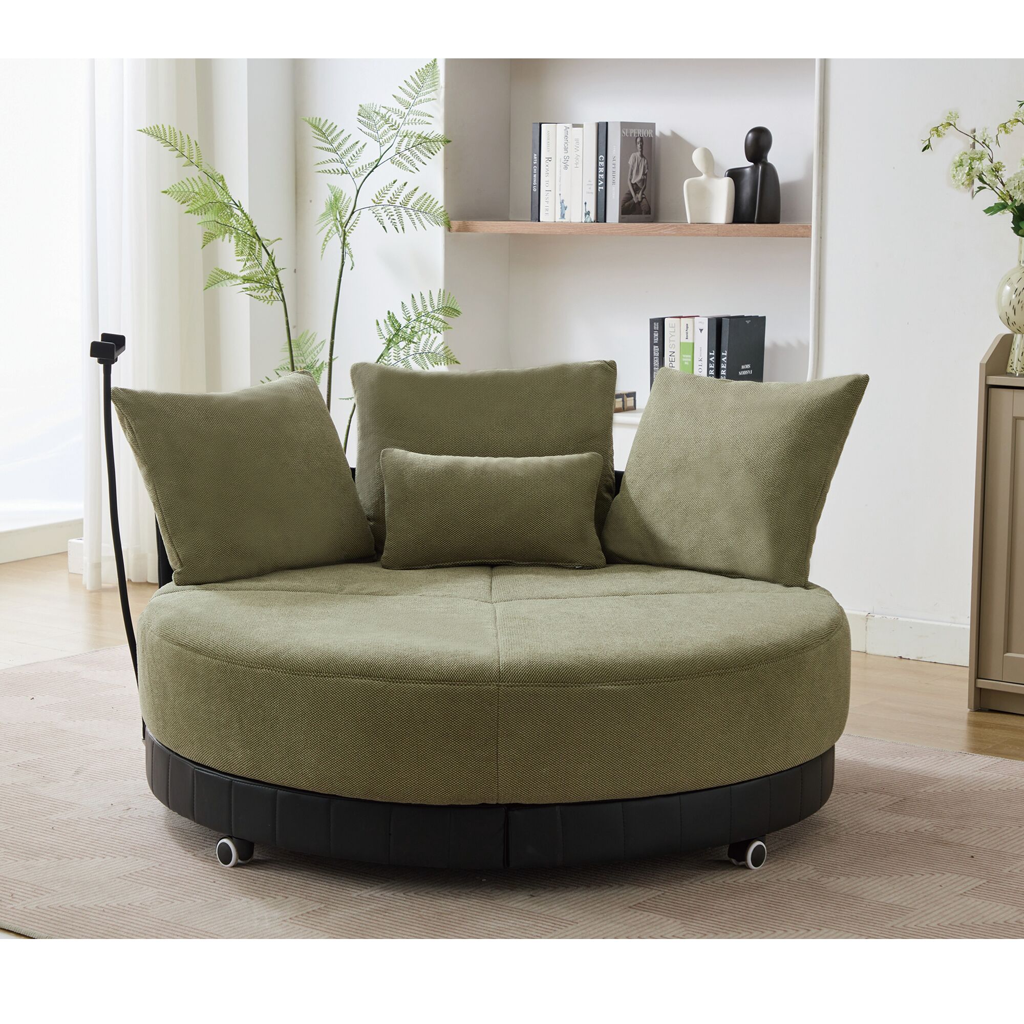 LUXEYARD Swivel Chair Couples chair Adjustable phone stand Swivel Chair ...