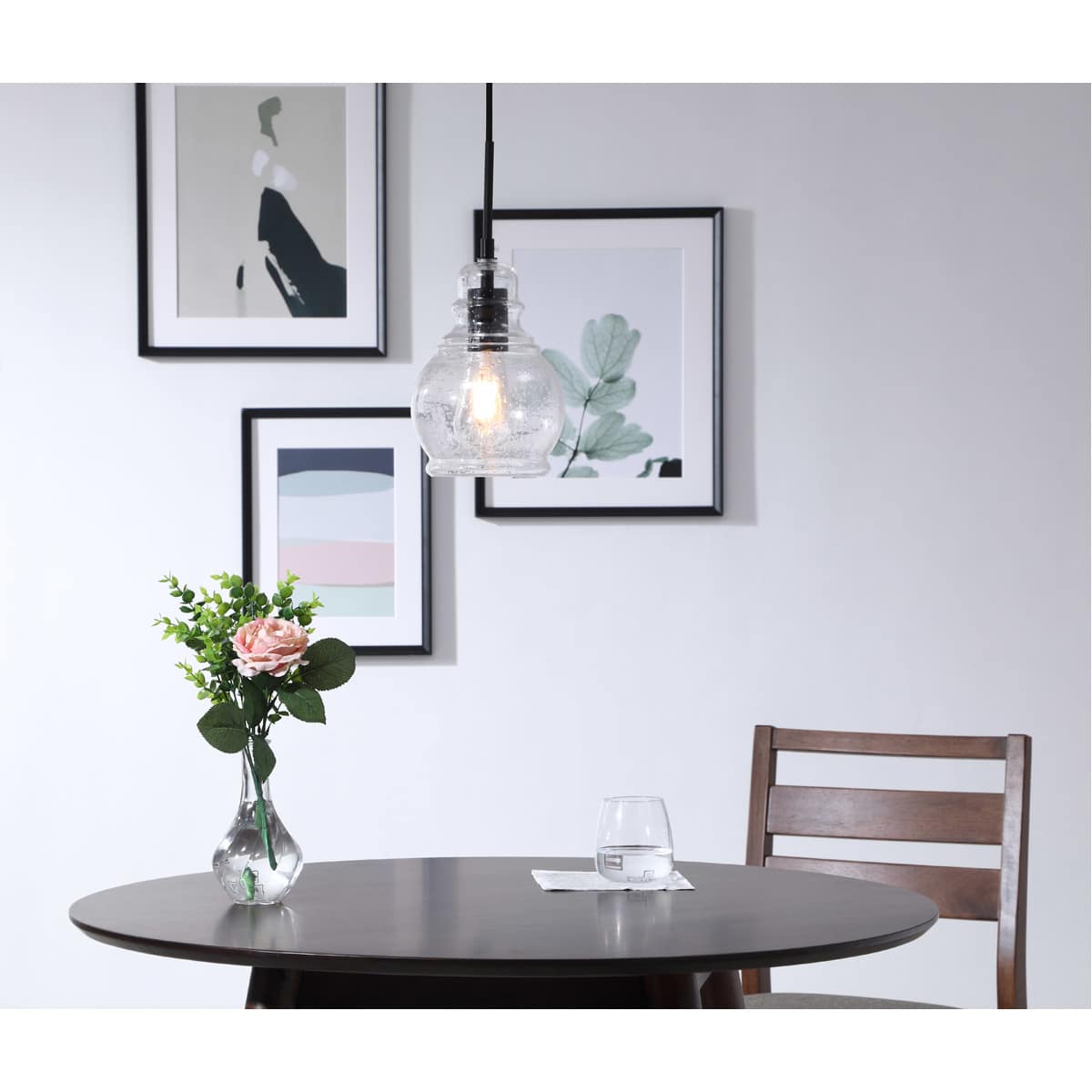 Elegant Lighting Living District LD6201BK Pierce 1 Light 625 inch Black ...