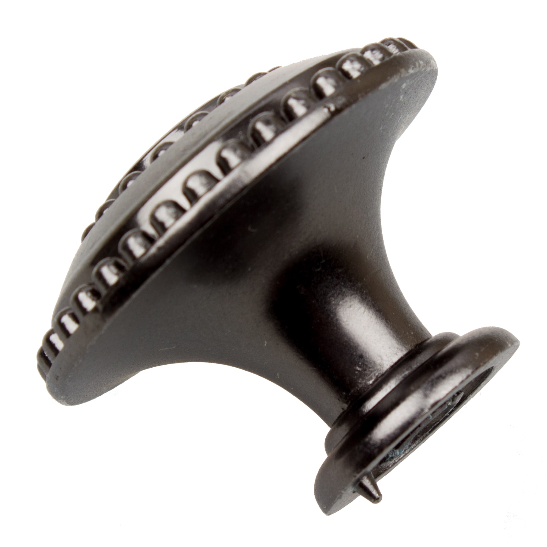 GlideRite Hardware 1-3/8 in. Round Double Ring Beaded Cabinet Knob - 5 ...