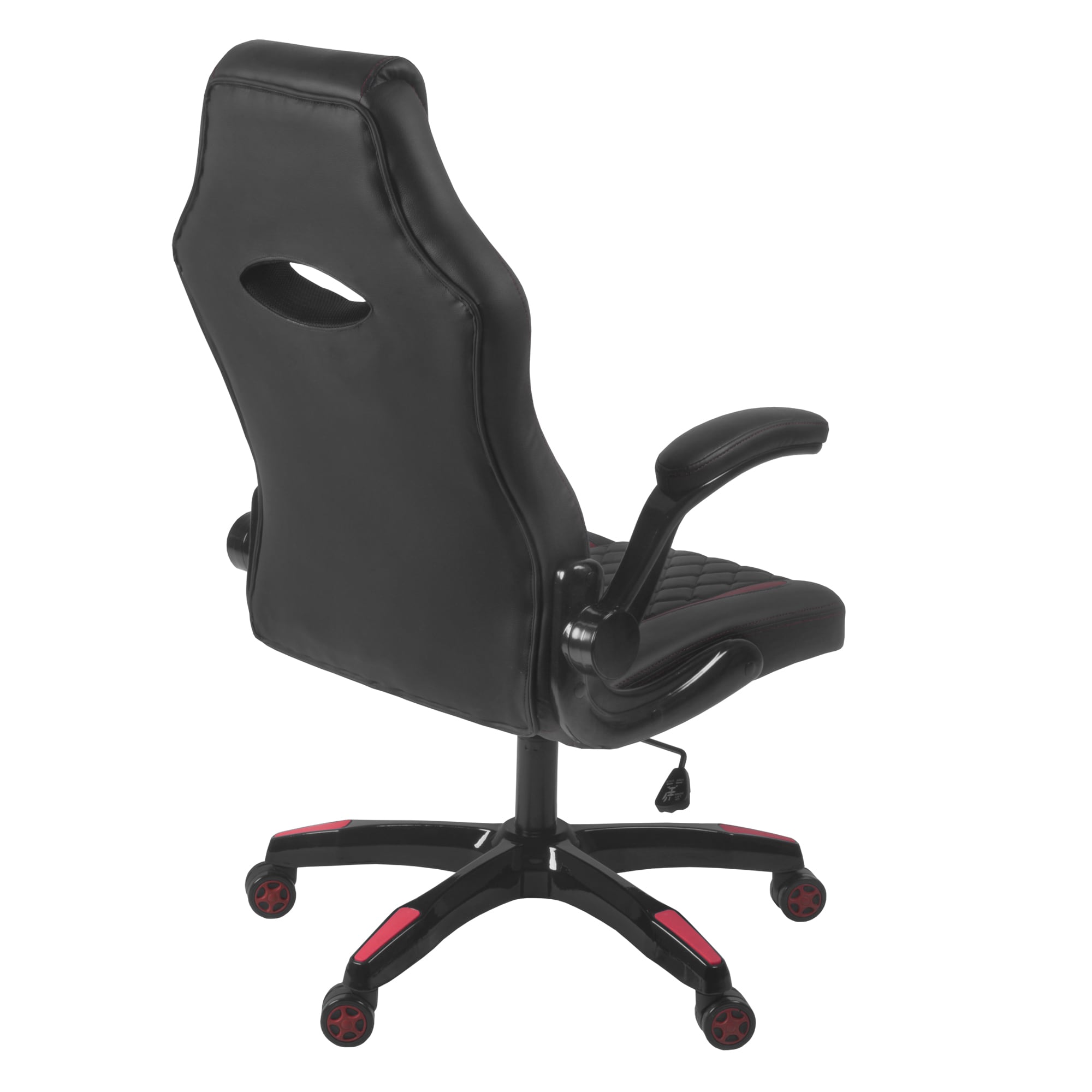 Regency AON Archeus Black and Red Contemporary Ergonomic Adjustable ...