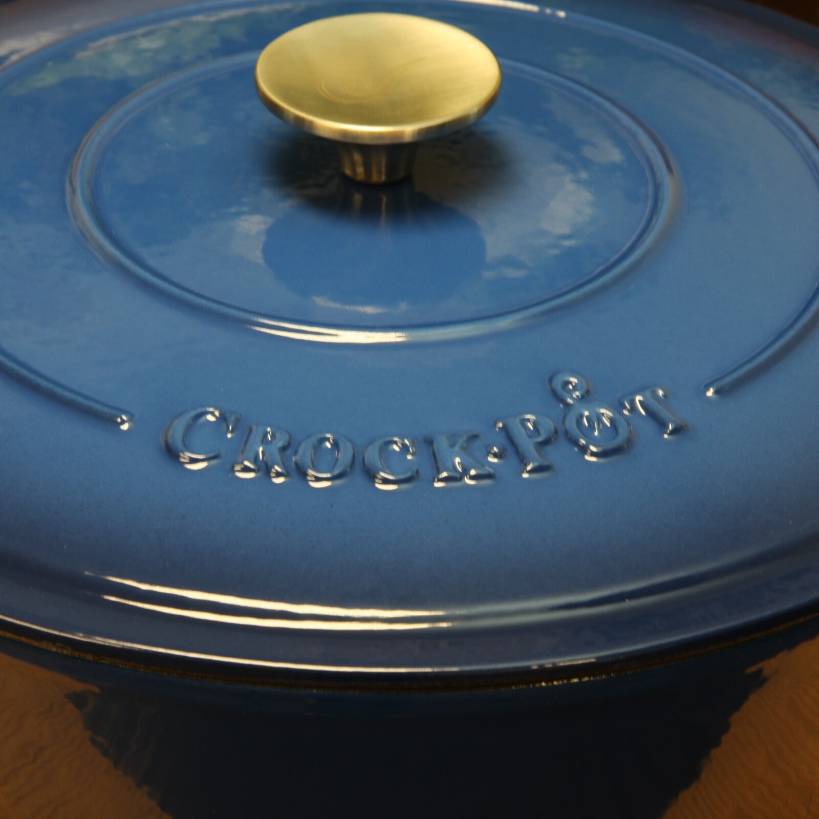 Crock-Pot Crock Pot Artisan Enameled 5 Quart Cast Iron Round Braiser ...