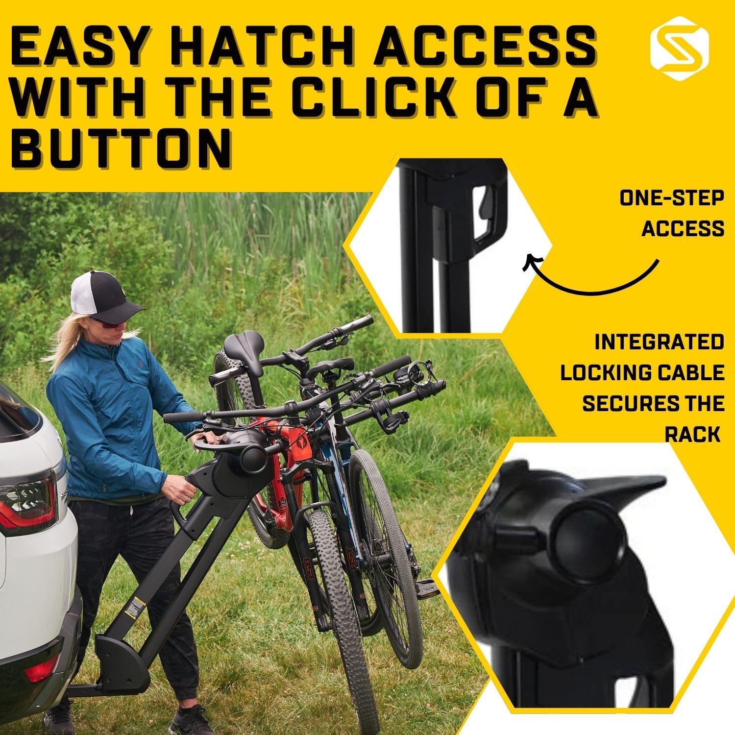 Saris Glide EX Hitch Bike Rack - One-handed Trigger Release Glide ...
