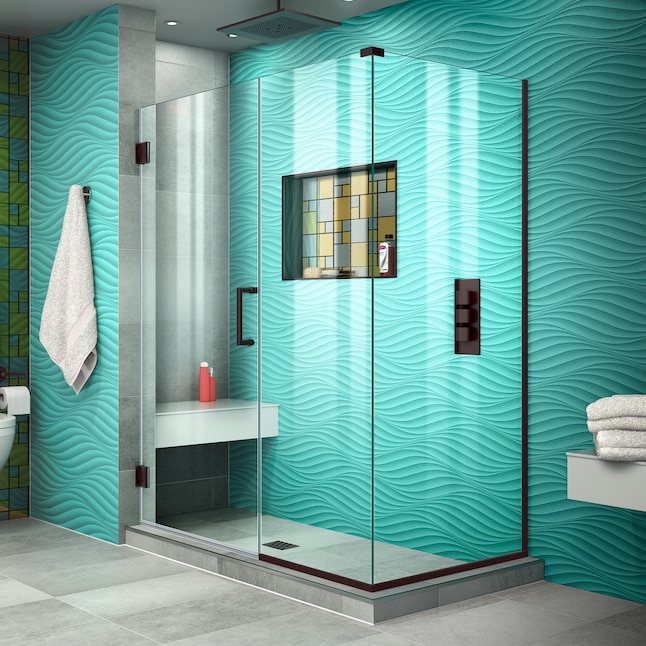 Dreamline Unidoor Plus Oil Rubbed Bronze 48 In X 72 In Frameless Hinged