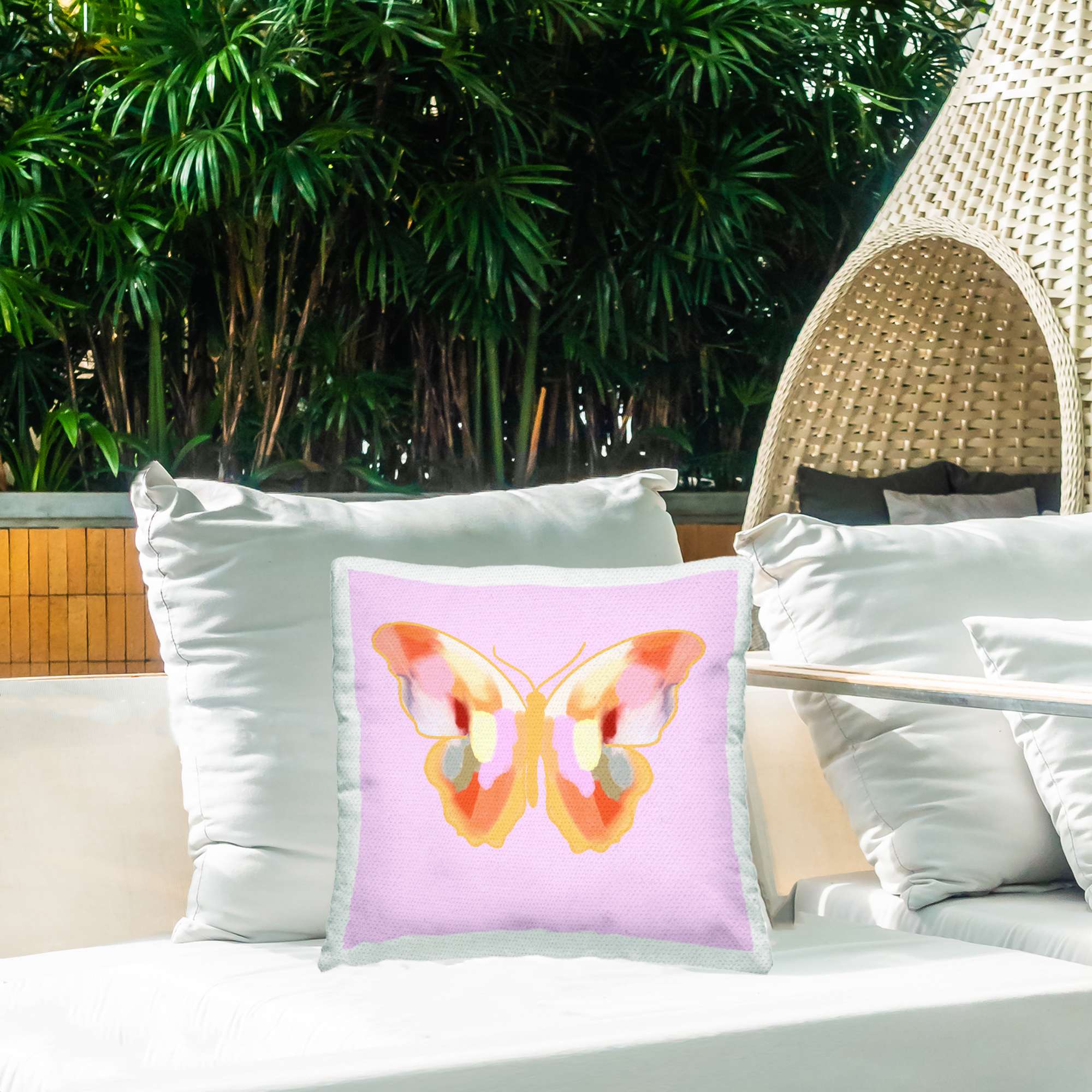Stupell Industries Bright Painted Butterfly Wings Outdoor Printed ...