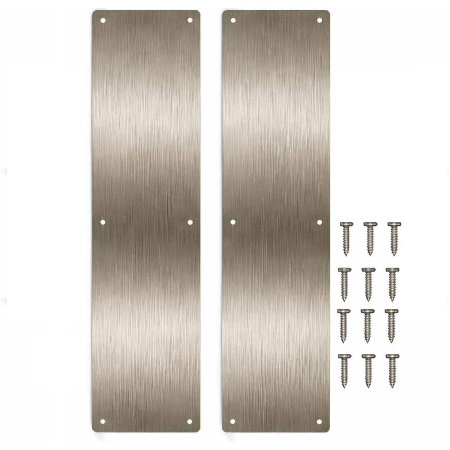 OGETFUUR 2-Piece 22in L 4in W Brushed Bronze Rounded Corner Aluminum ...