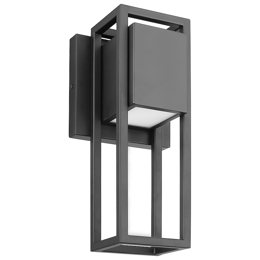 SATCO NUVO Nuvo 11-in H Matte Black Integrated LED Outdoor Wall Light ... SATCO NUVO Nuvo 11-in H Matte Black Integrated LED Outdoor Wall Light ...