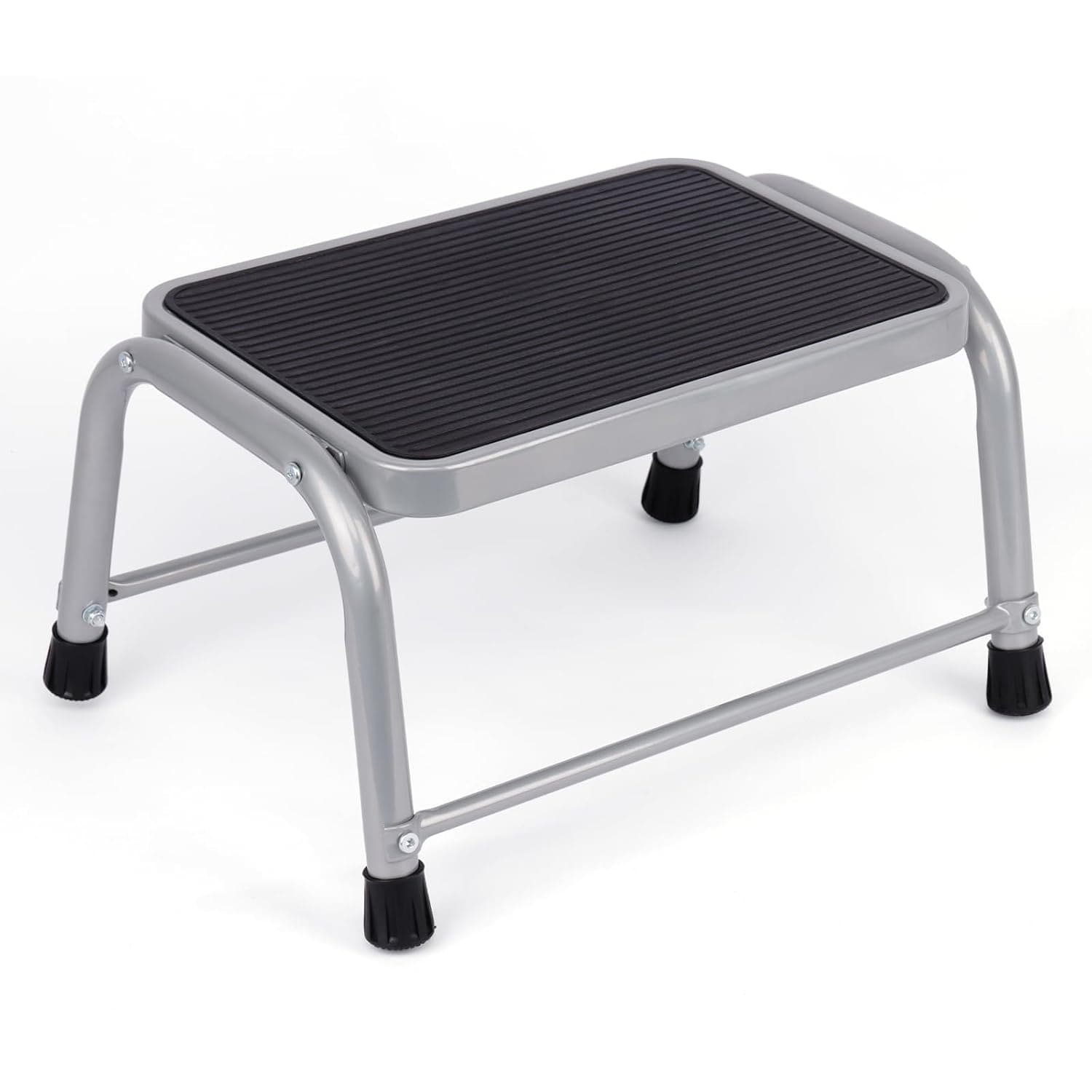 SPACELEAD Metal Step Stool with Non-Slip Rubber Feet 600 Lb Capacity ...