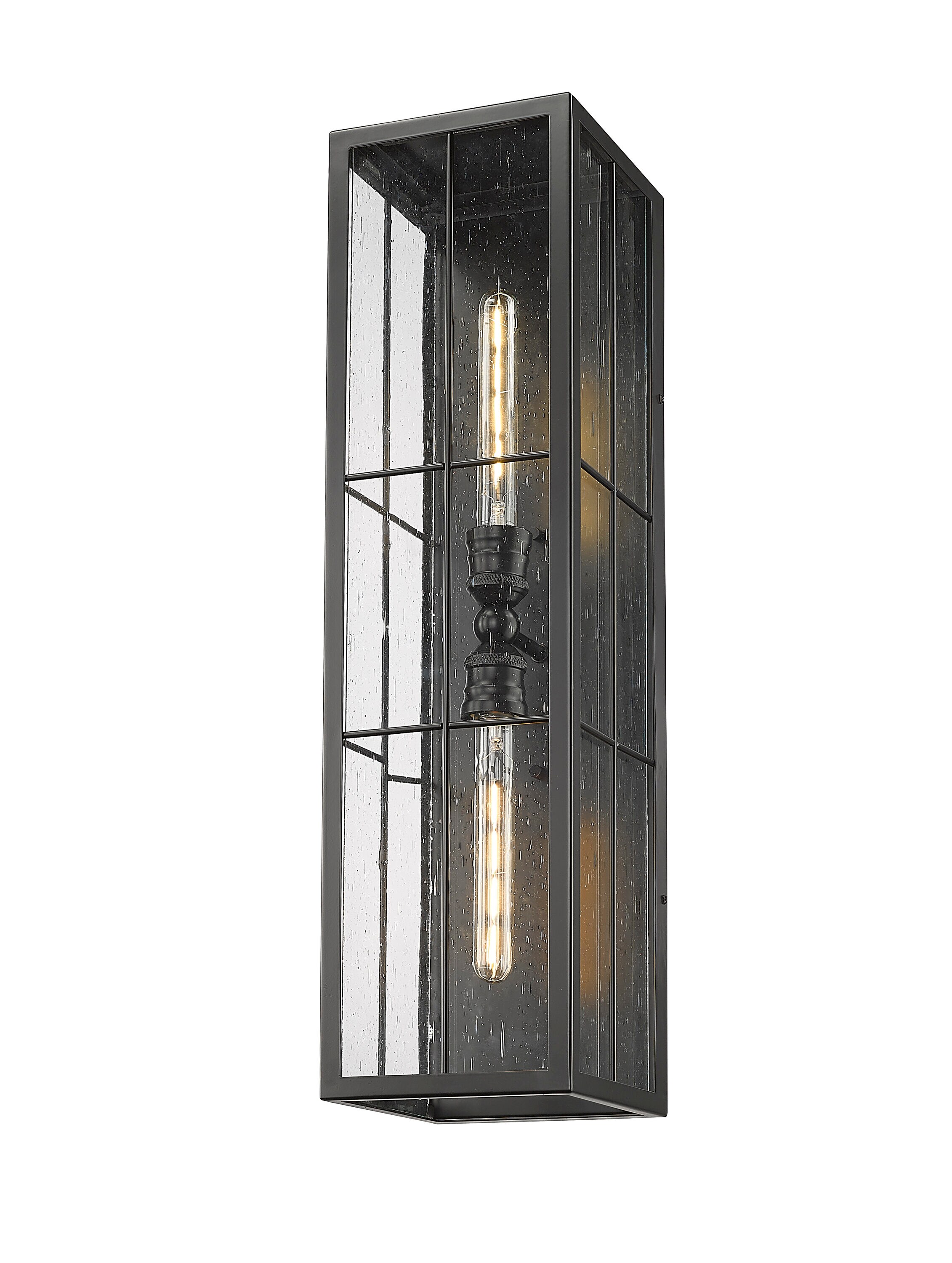 Millennium Lighting Jaxson 2-Light 29.5-in H Matte Black Outdoor Wall ...
