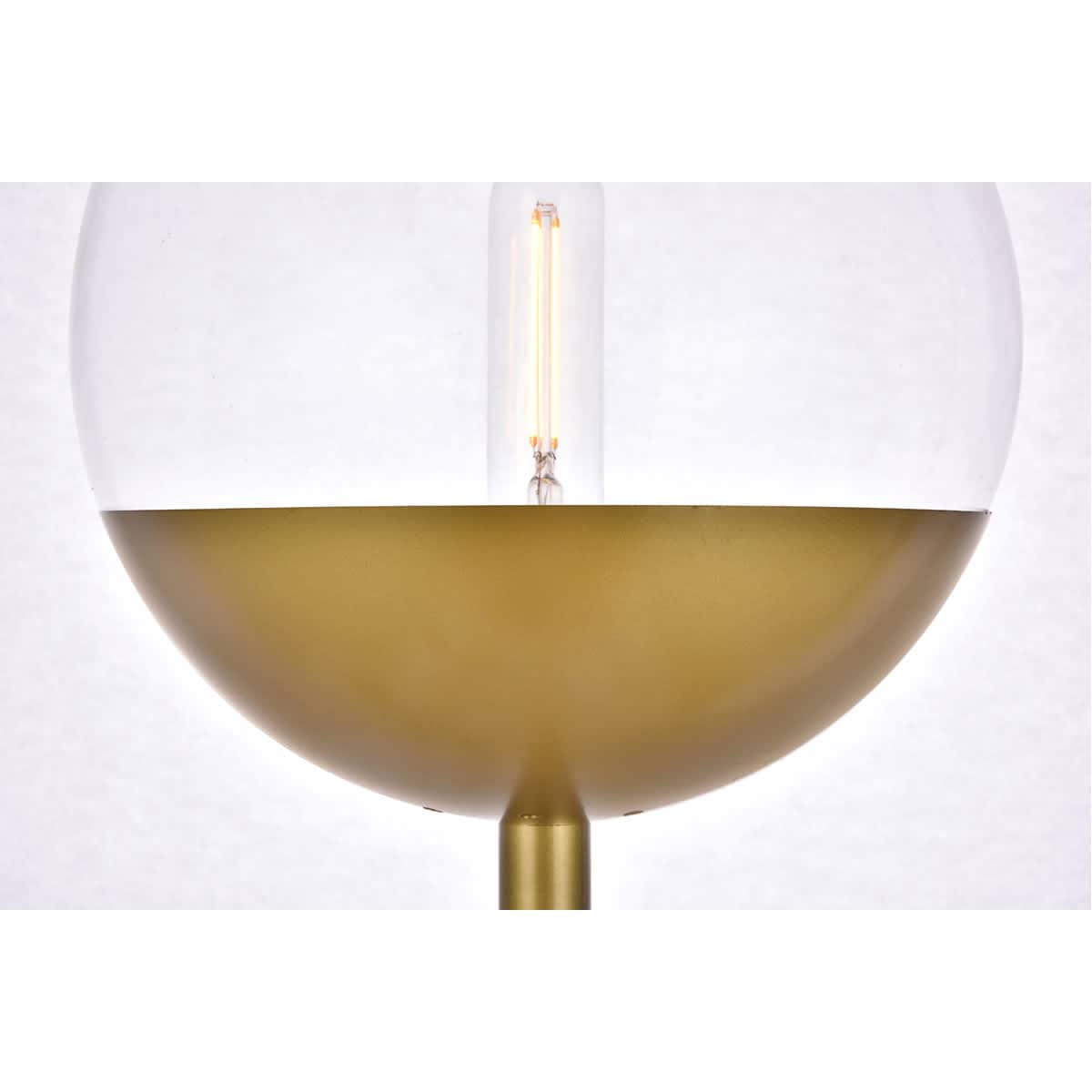 Elegant Lighting Living District LD6151BR Eclipse 62 inch 40 watt Brass ...