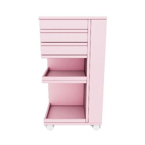 ACME FURNITURE Nariah 13-in W x 25-in H Wood composite Pink ...