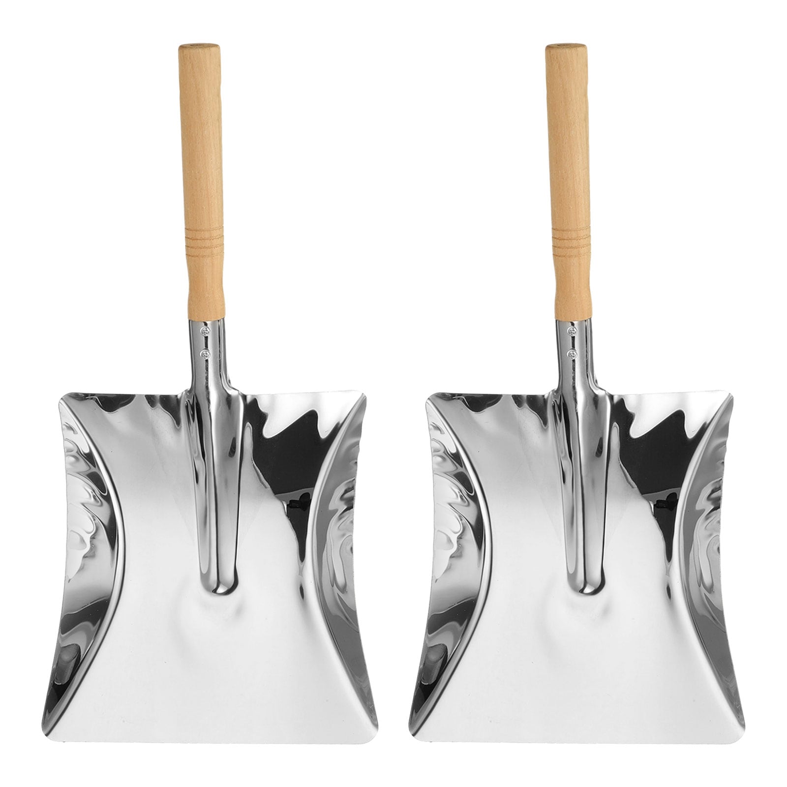 Harfington 2pcs Fireplace Ash Shovel 18 Inch Stainless Steel Garden ...