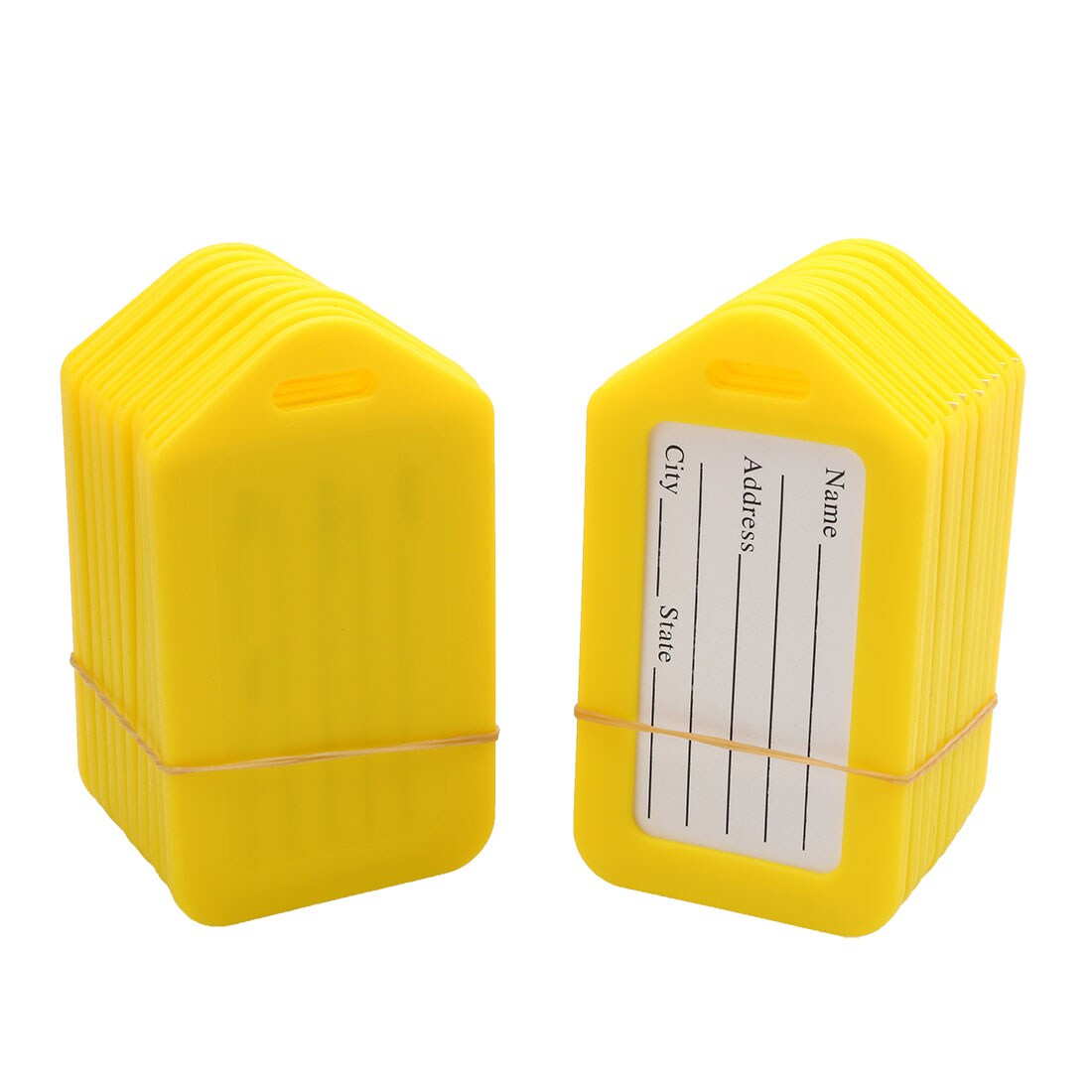 Unique Bargains Rectangle Shape Plastic Bag Name Label Luggage Tag ...