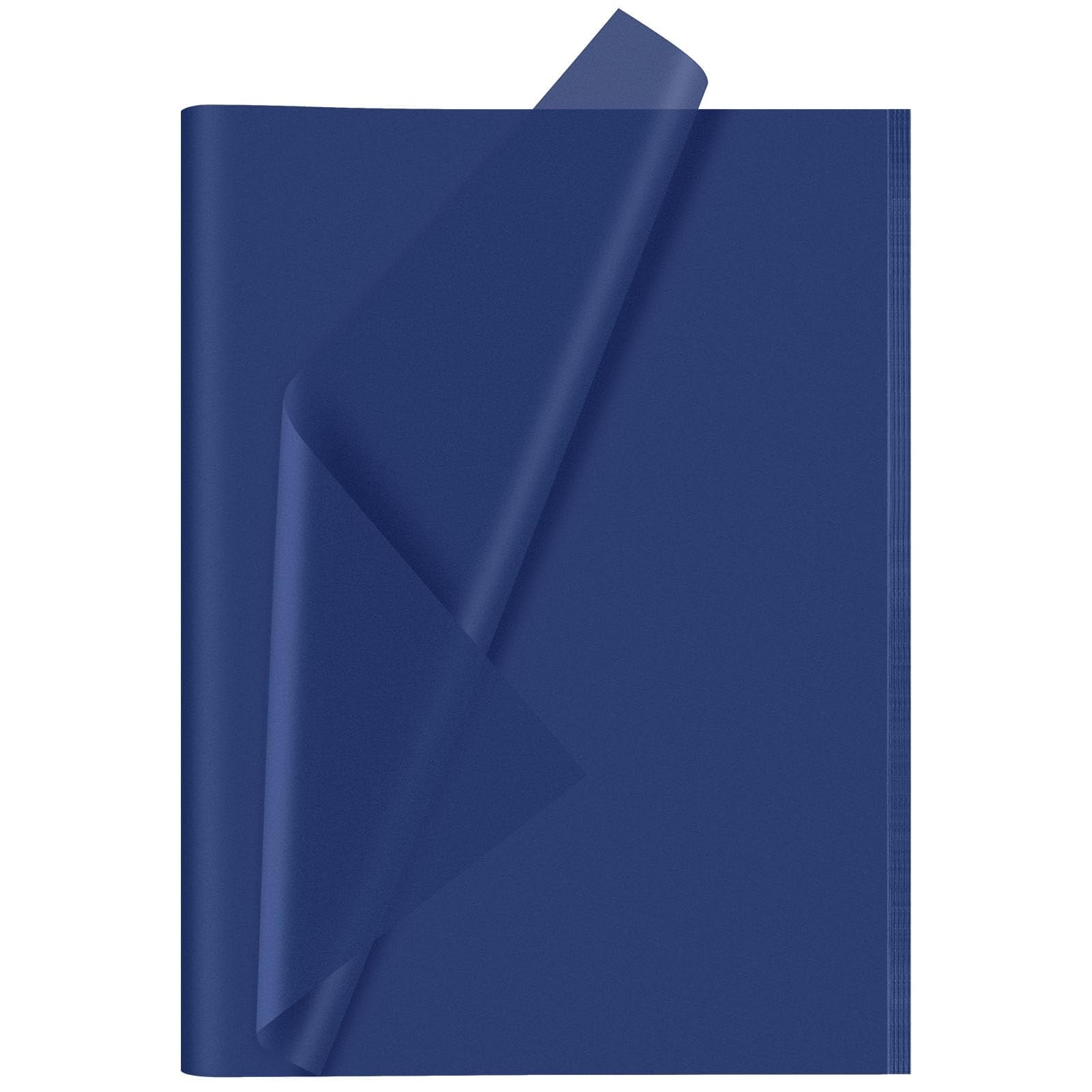 Afoxsos Navy Blue Tissue Paper 60 Sheet Pack 20 x 14 5 Inch for Gift ...