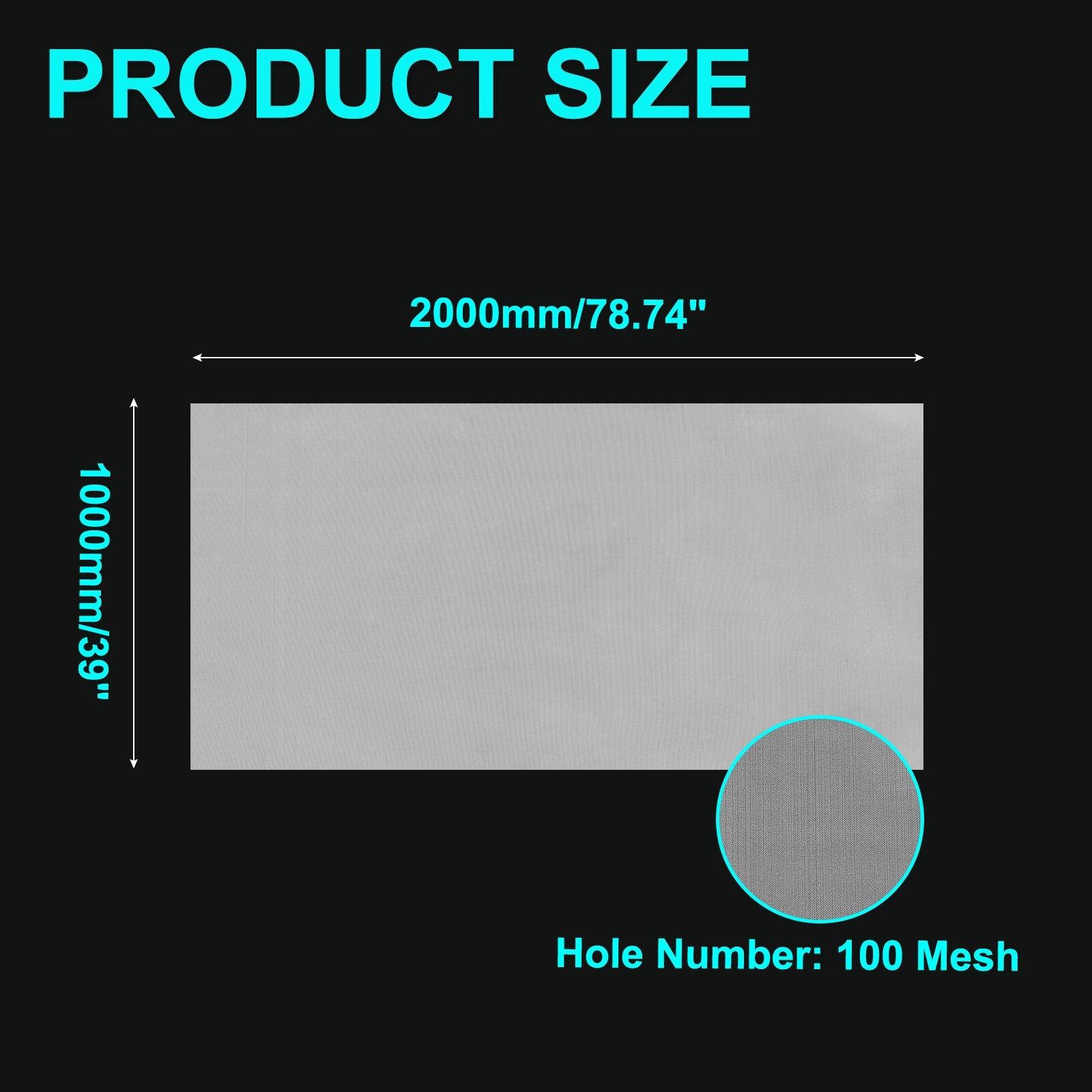 Unique Bargains 100 Mesh Paint Nylon Mesh Filter Woven Net Sheet Filter ...