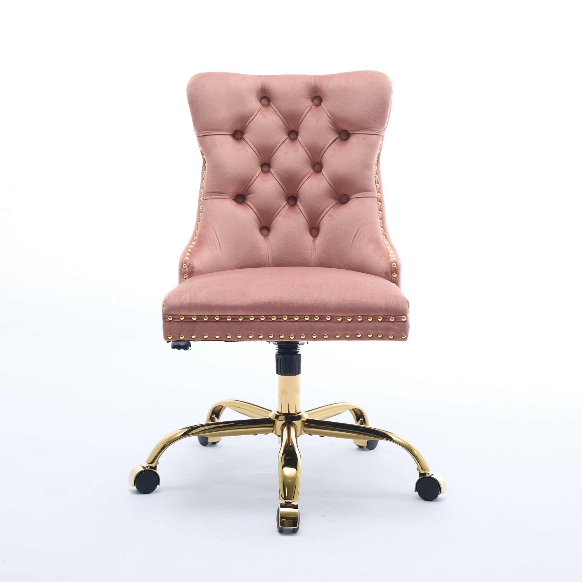 HyperDrop Cart Modern Velvet Tufted Button Home Office Chair with ...