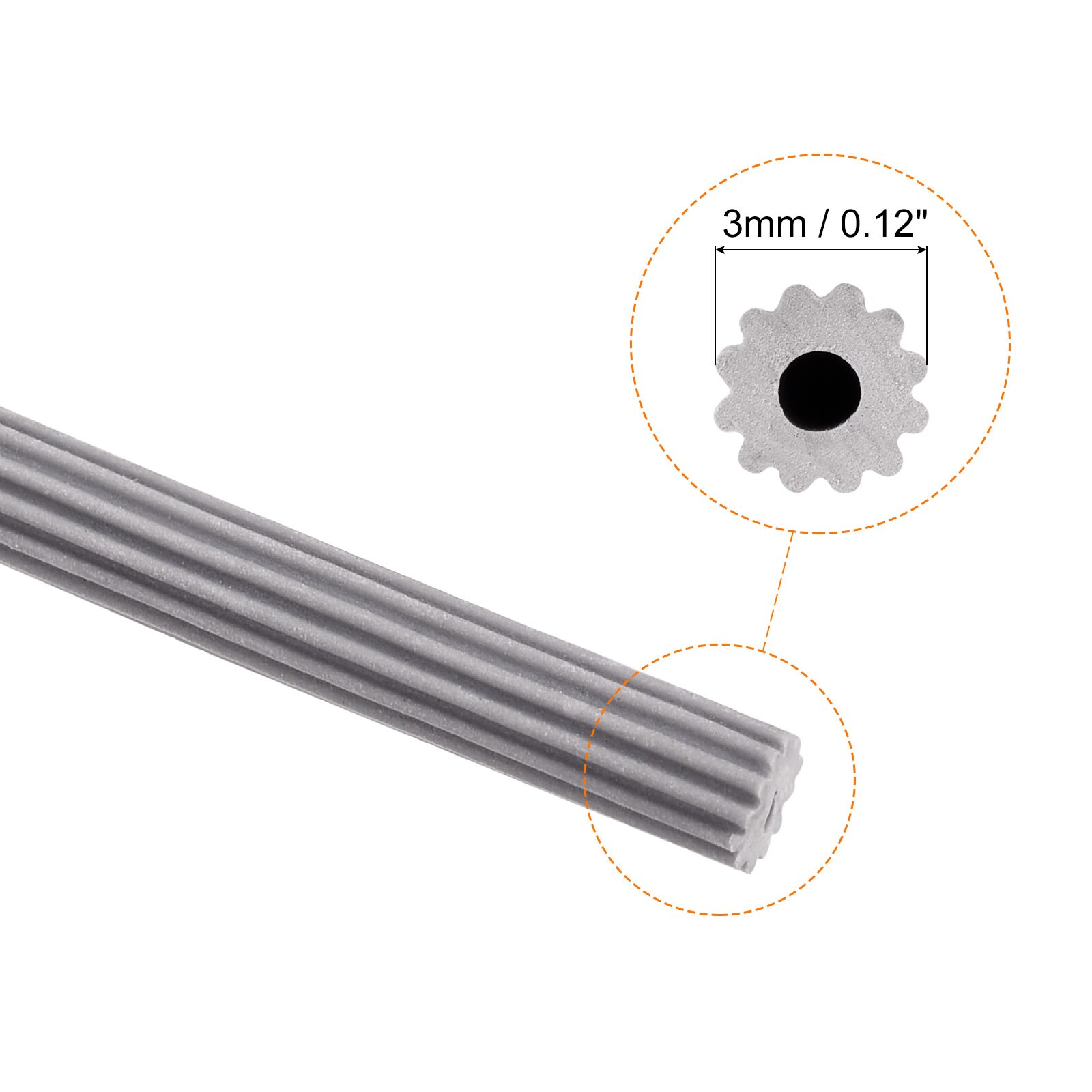 Unique Bargains Screen Spline 12M/39.37Ft Length PVC Sealing Strip ...