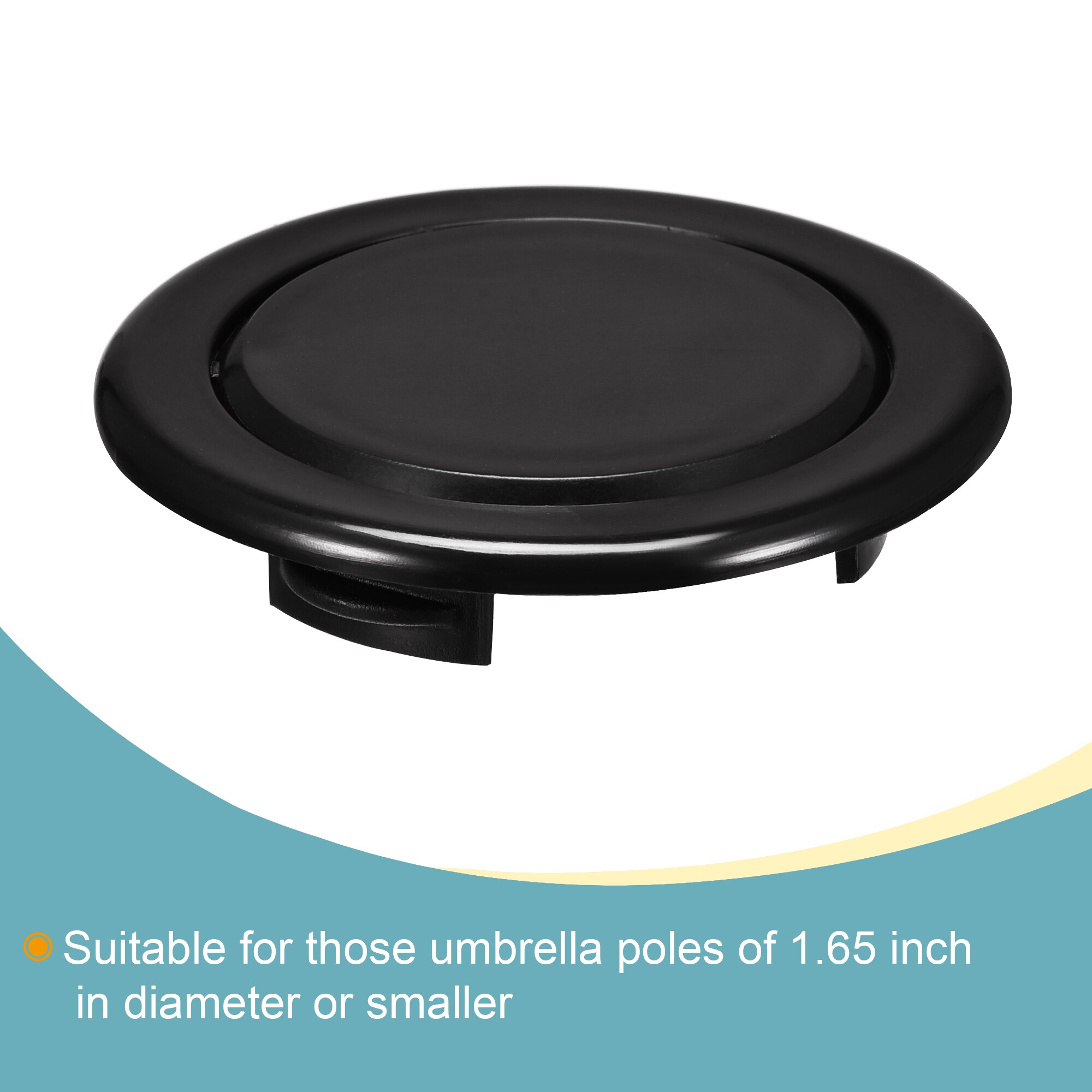 Unique Bargains 2 Inch PVC Standard Size Patio Table Umbrella Hole Ring ...