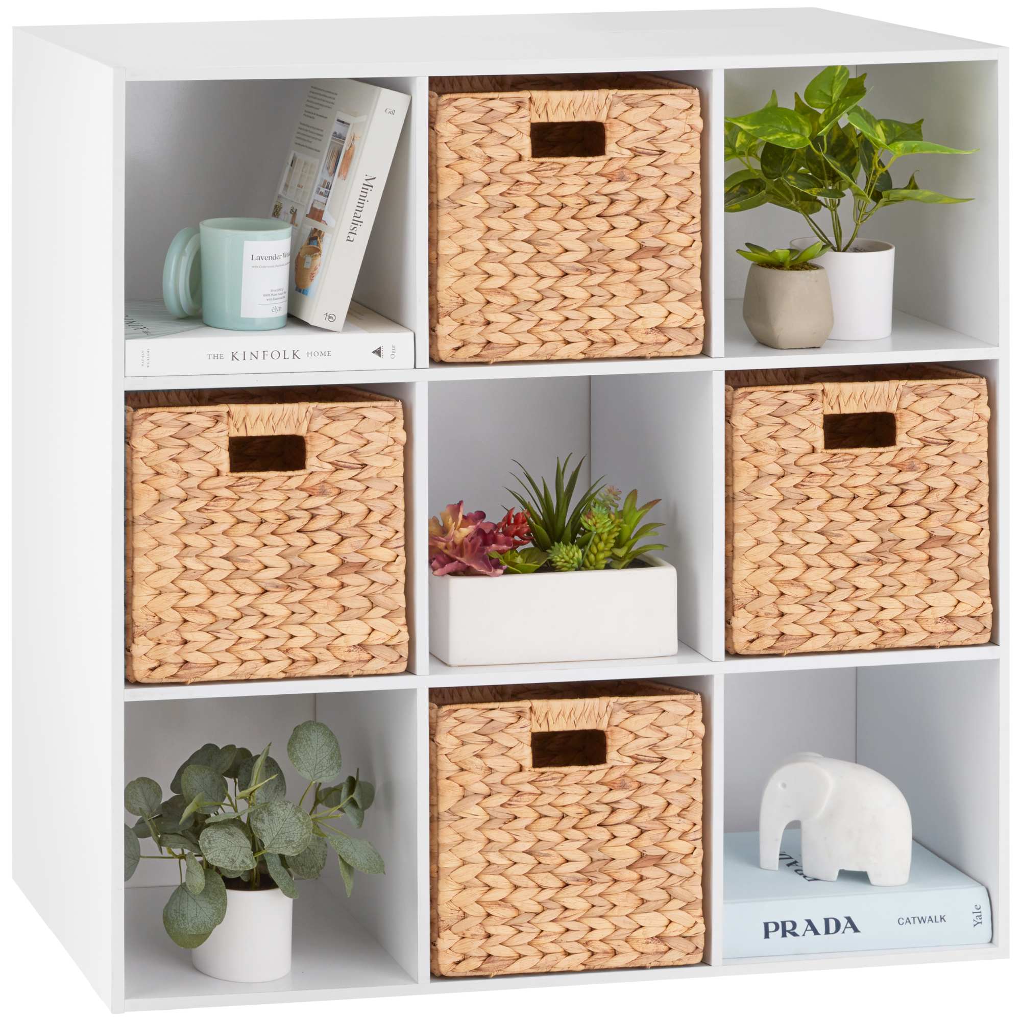 Best Choice Products 9-Cube Bookshelf 11in Display Storage Organizer w ...