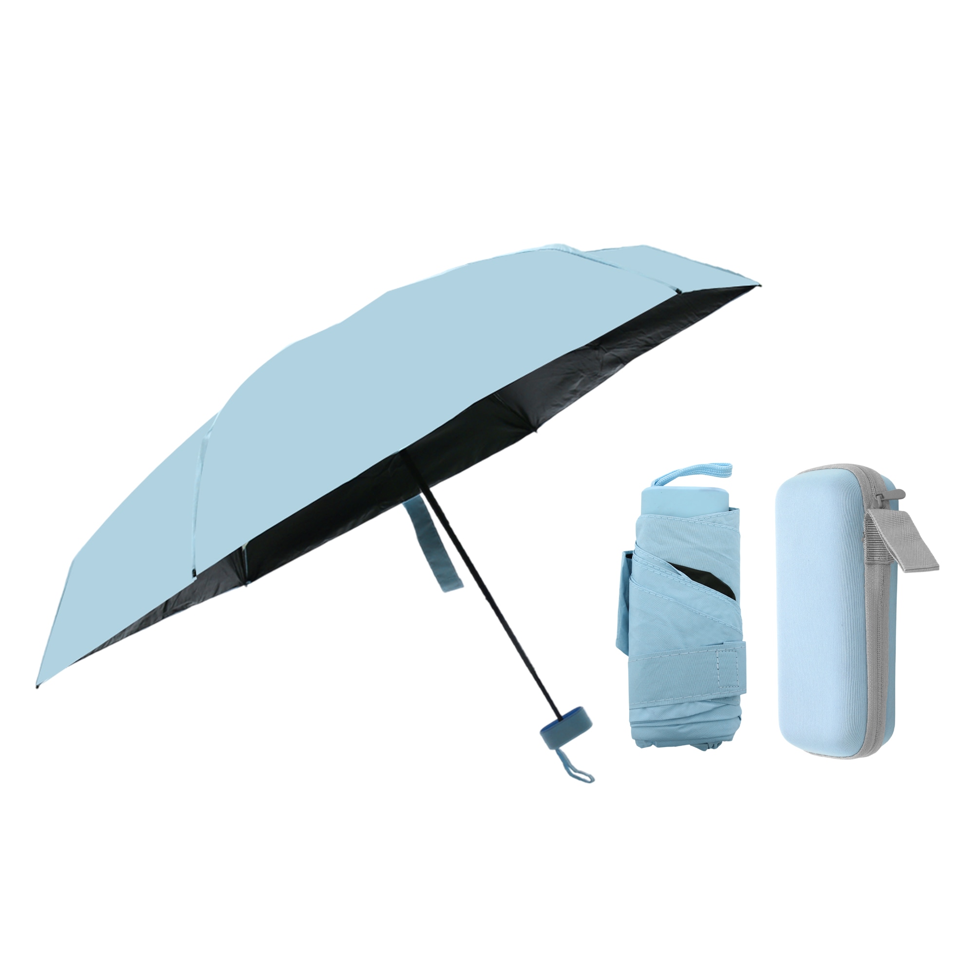 Unique Bargains 1set Mini Umbrella with Storage Box Compact Umbrella ...