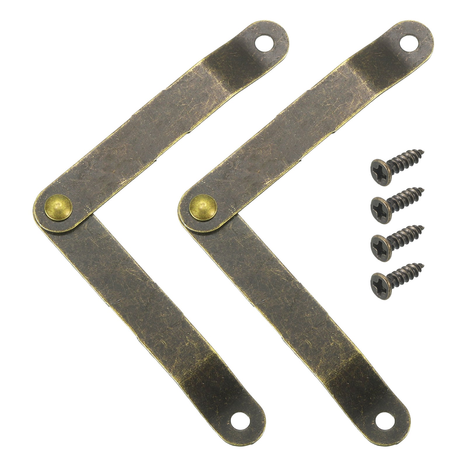 Unique Bargains 2pcs 4.69 x 0.39-Inch Folding Support Lid Hinges Lift ...