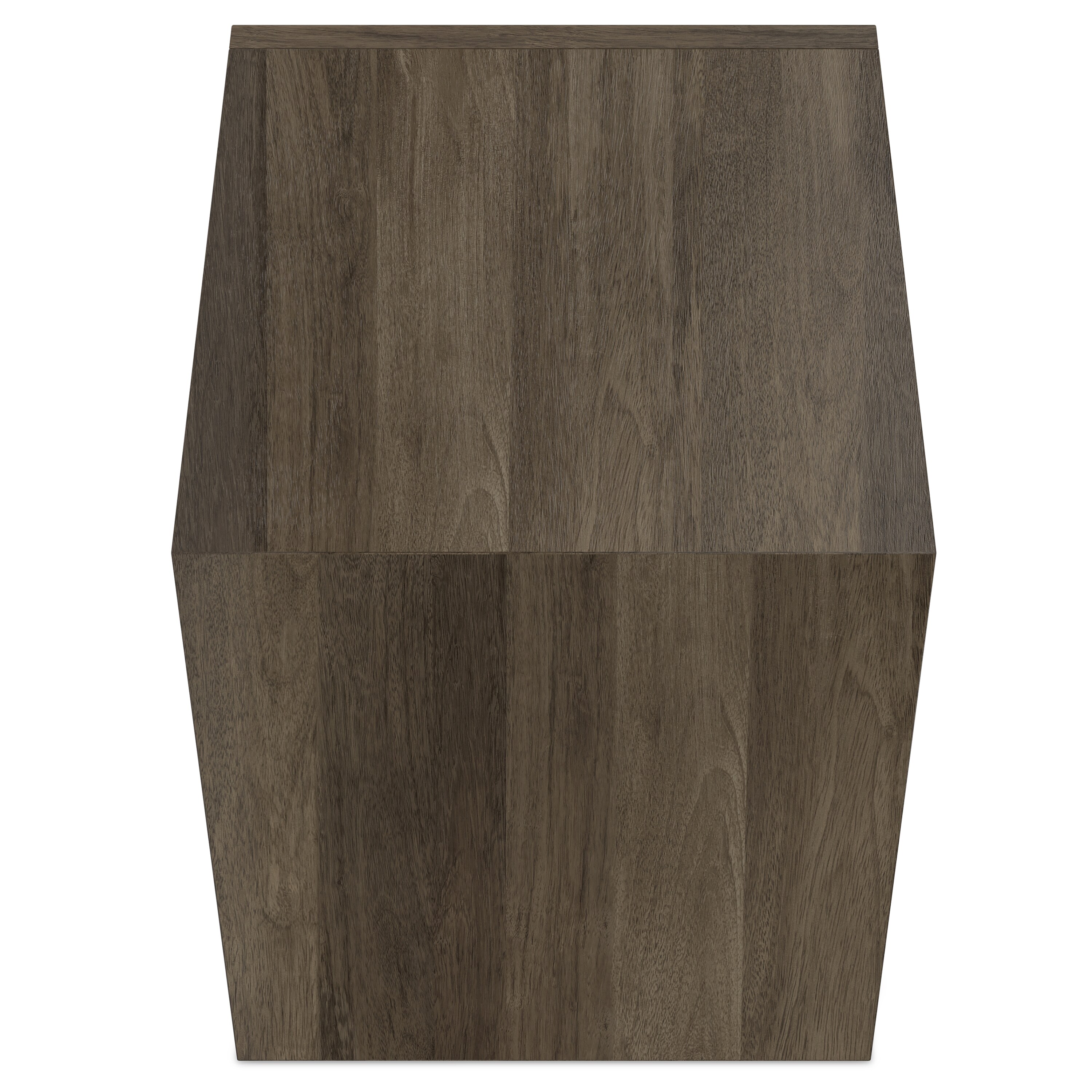 Simpli Home Terry 18-in W x 20-in H White Wash Wood Round Modern End ...