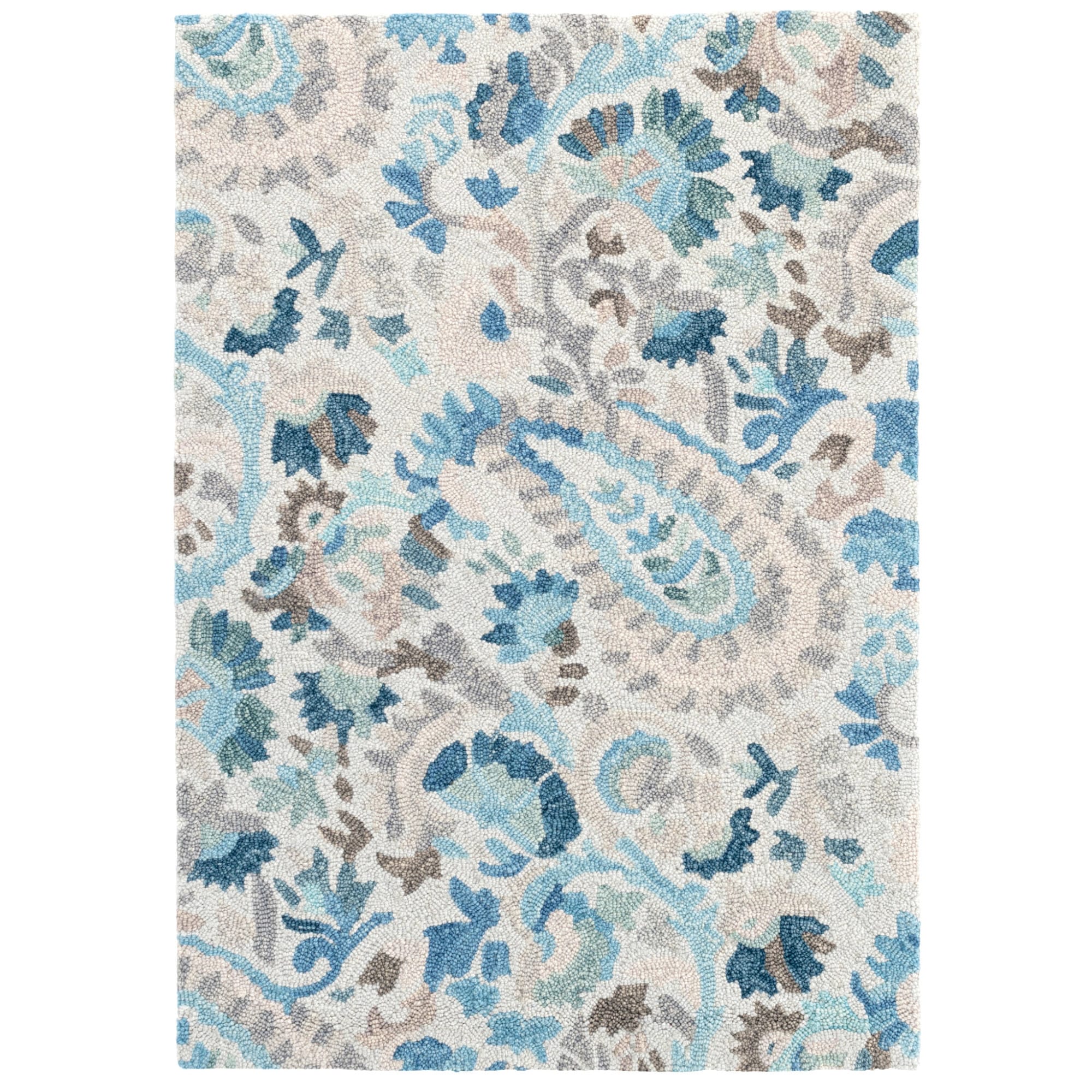 DASH & ALBERT Ines 6 x 9 Hand Micro Hooked Wool Rug in the Rugs ...