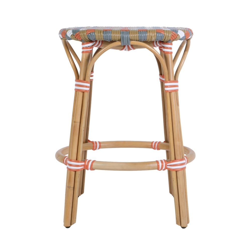 Butler Specialty Ballito 24 in. Seat Height Oval Rattan Counter Stool ...