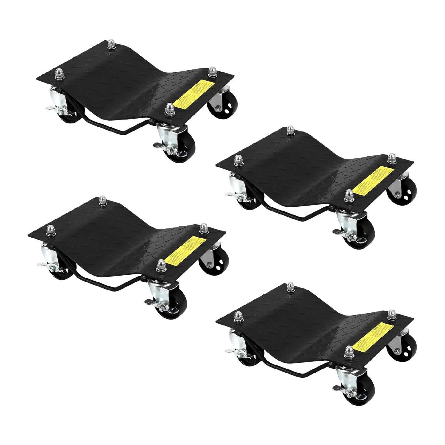 Qeetex Car Dolly Set of 4 - Heavy Duty Wheel Dollies 8000 LBS Capacity ...