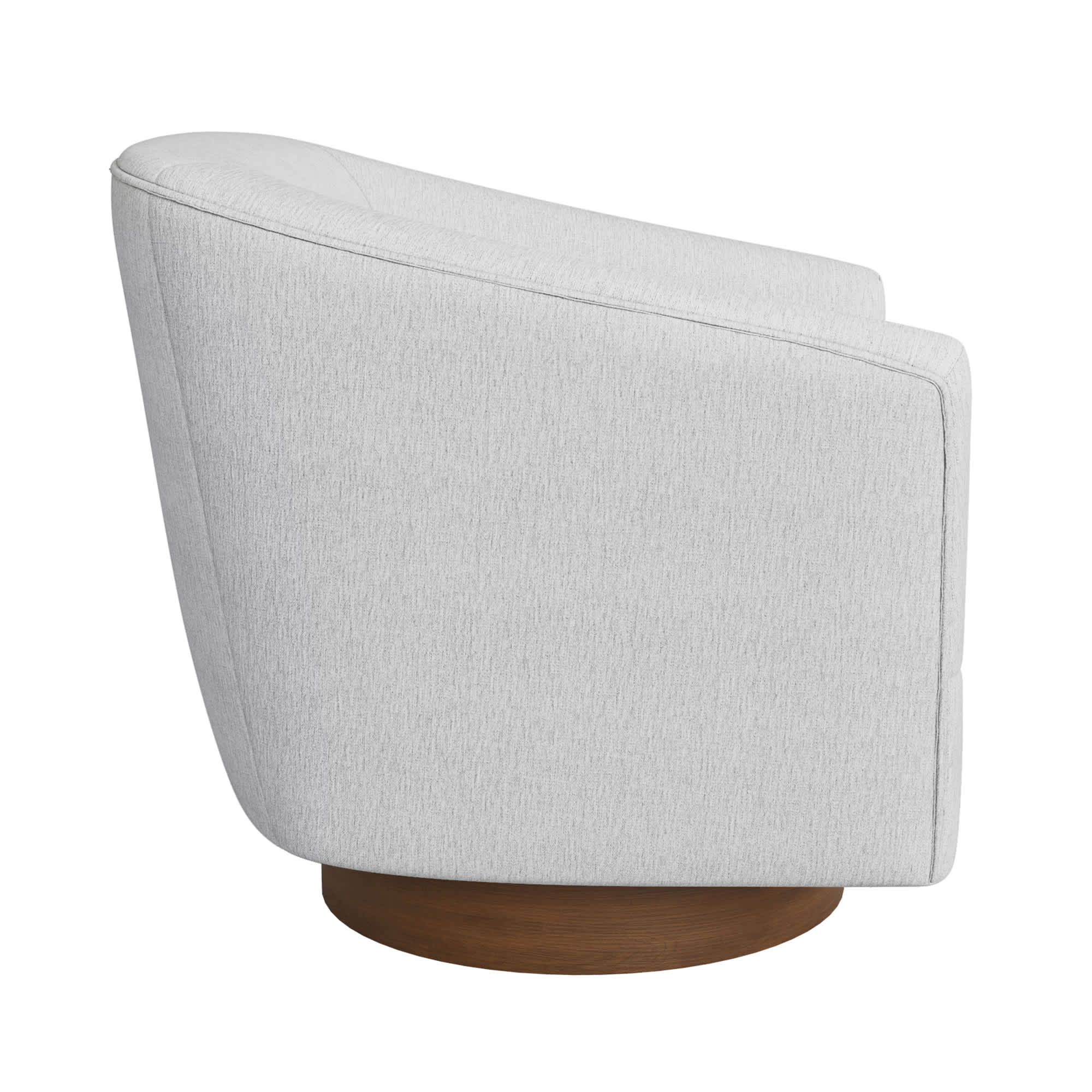 Hosworth 2 Set Light Gray Modern Upholstered Barrel Swivel Accent Chair ...