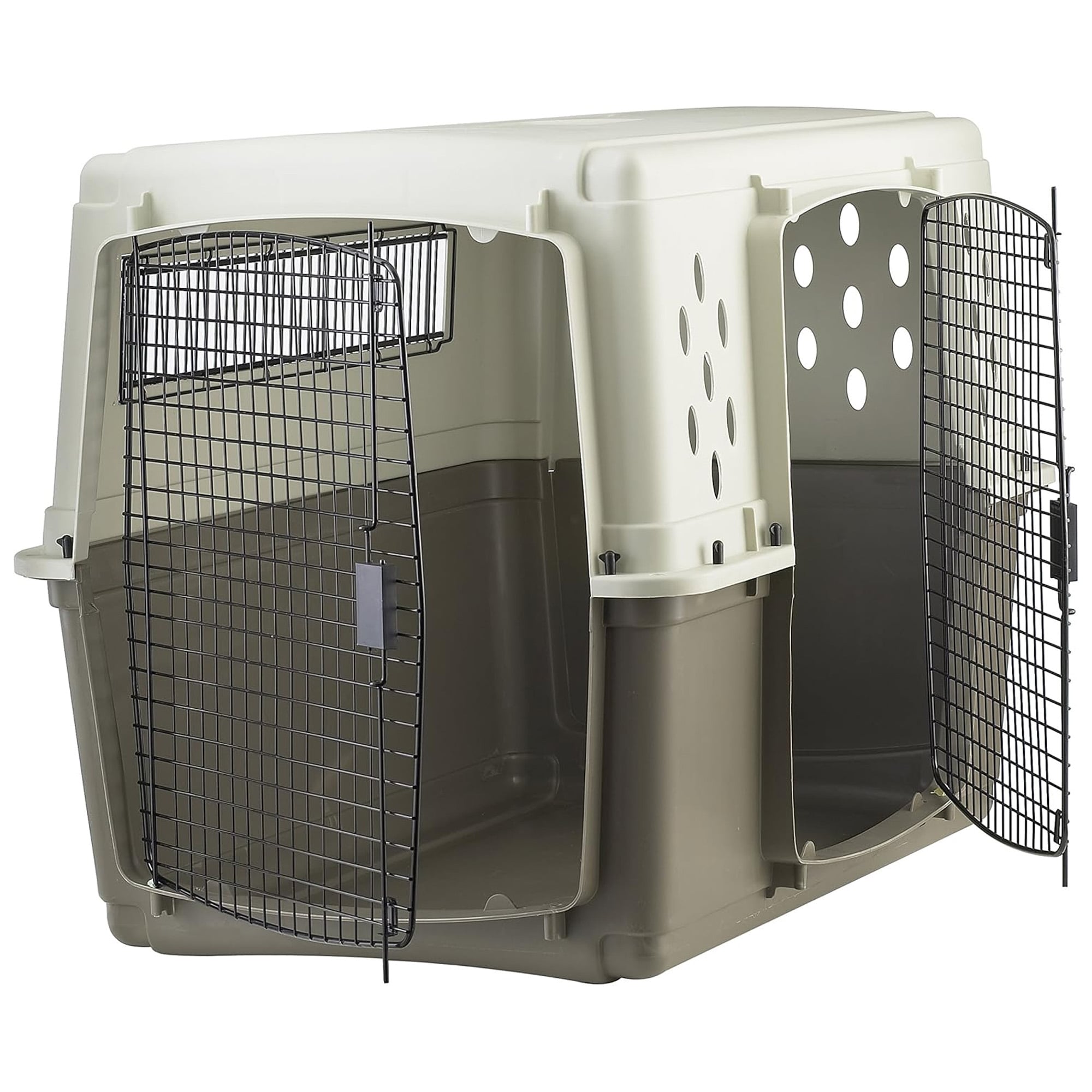 Pet Lodge 2-Door Pet Crate Airline Approved Dog and Cat Carrier for ...