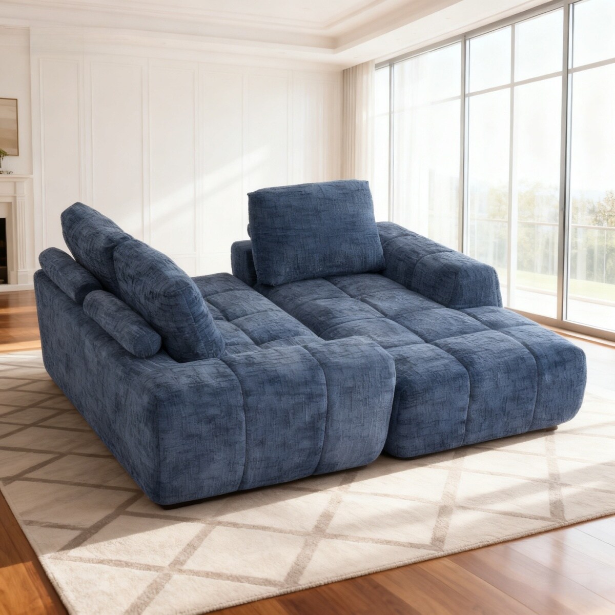 Streamdale Furniture Streamdale Comfy Chenille L-Shaped Sectional Sofa ...