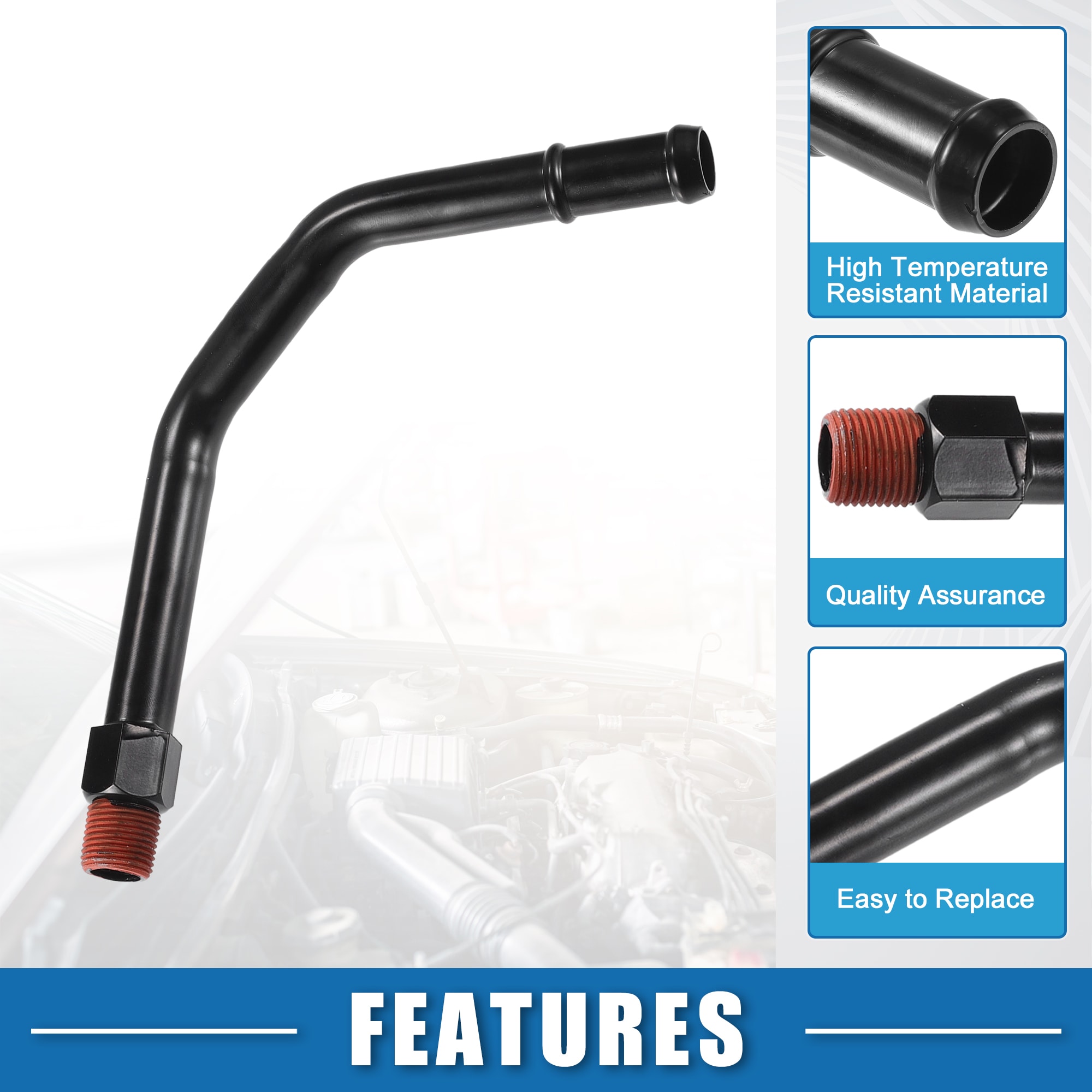 Unique Bargains Water Pump Coolant Tube No.53007978 Water Pump Inlet ...
