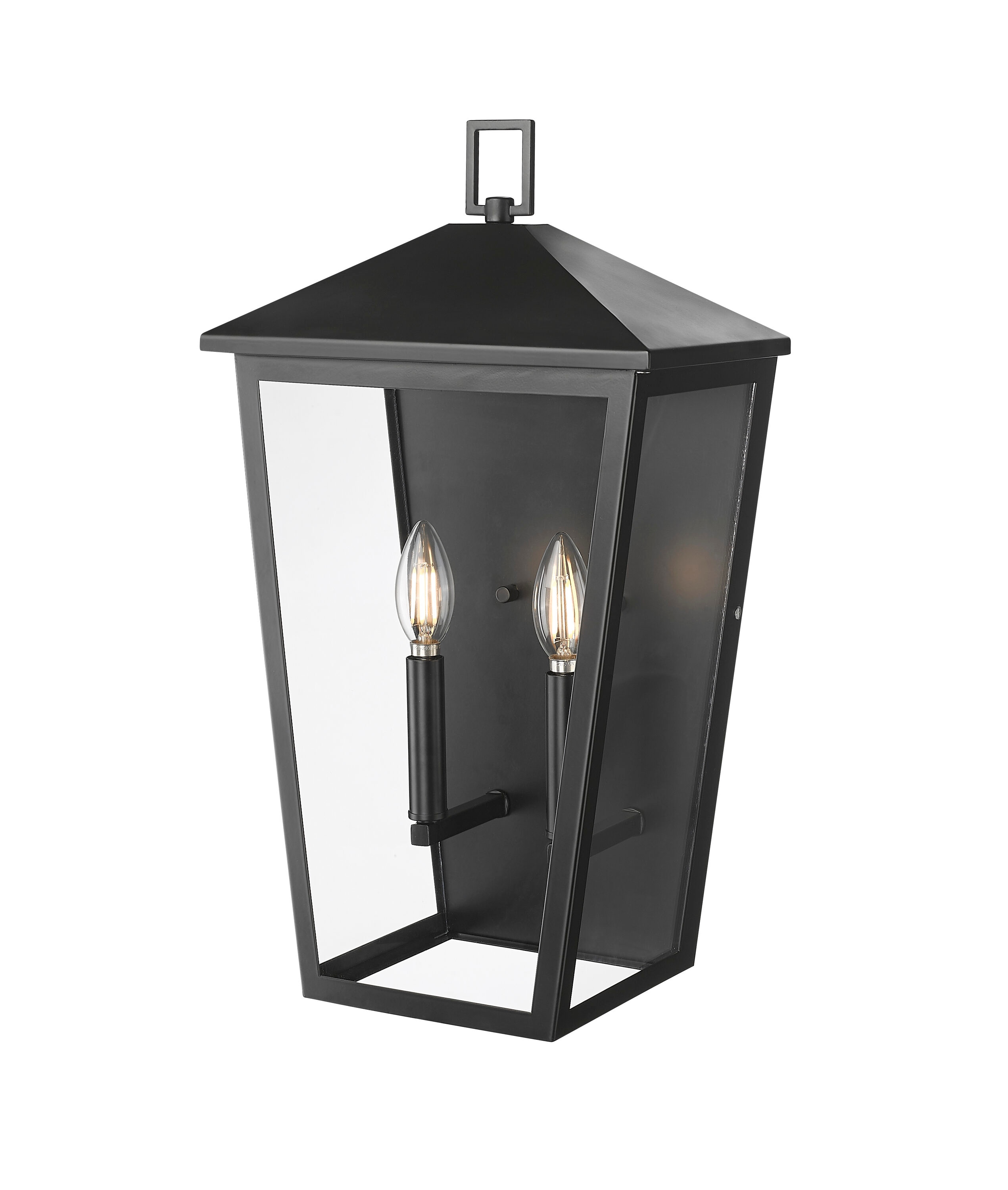 Millennium Lighting Munger 2 -Light 19.75-in H Matte Black Hardwired ...