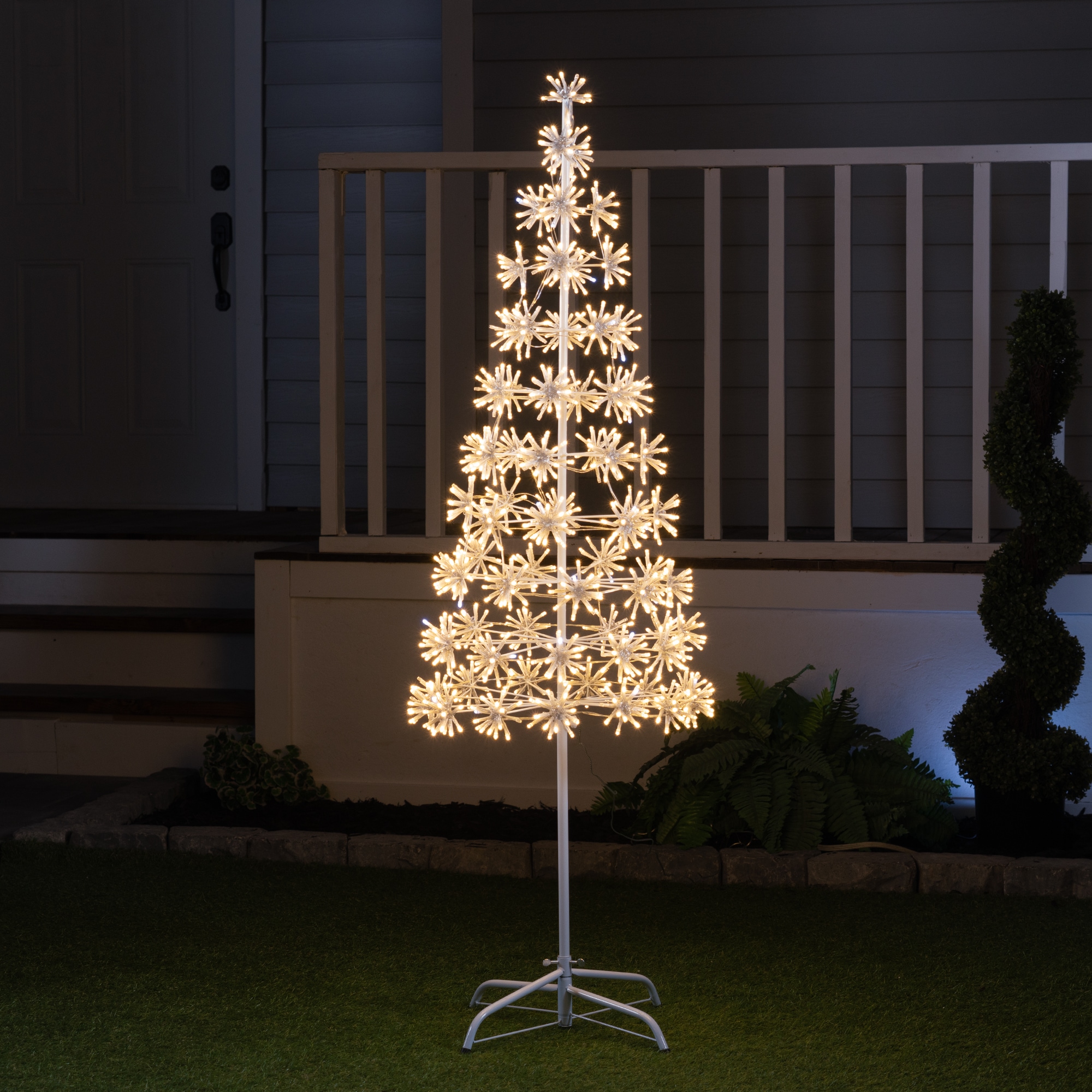 Hi-Line Gift 5-ft Alaskan fir Pre-lit Copper Artificial Christmas Tree ...