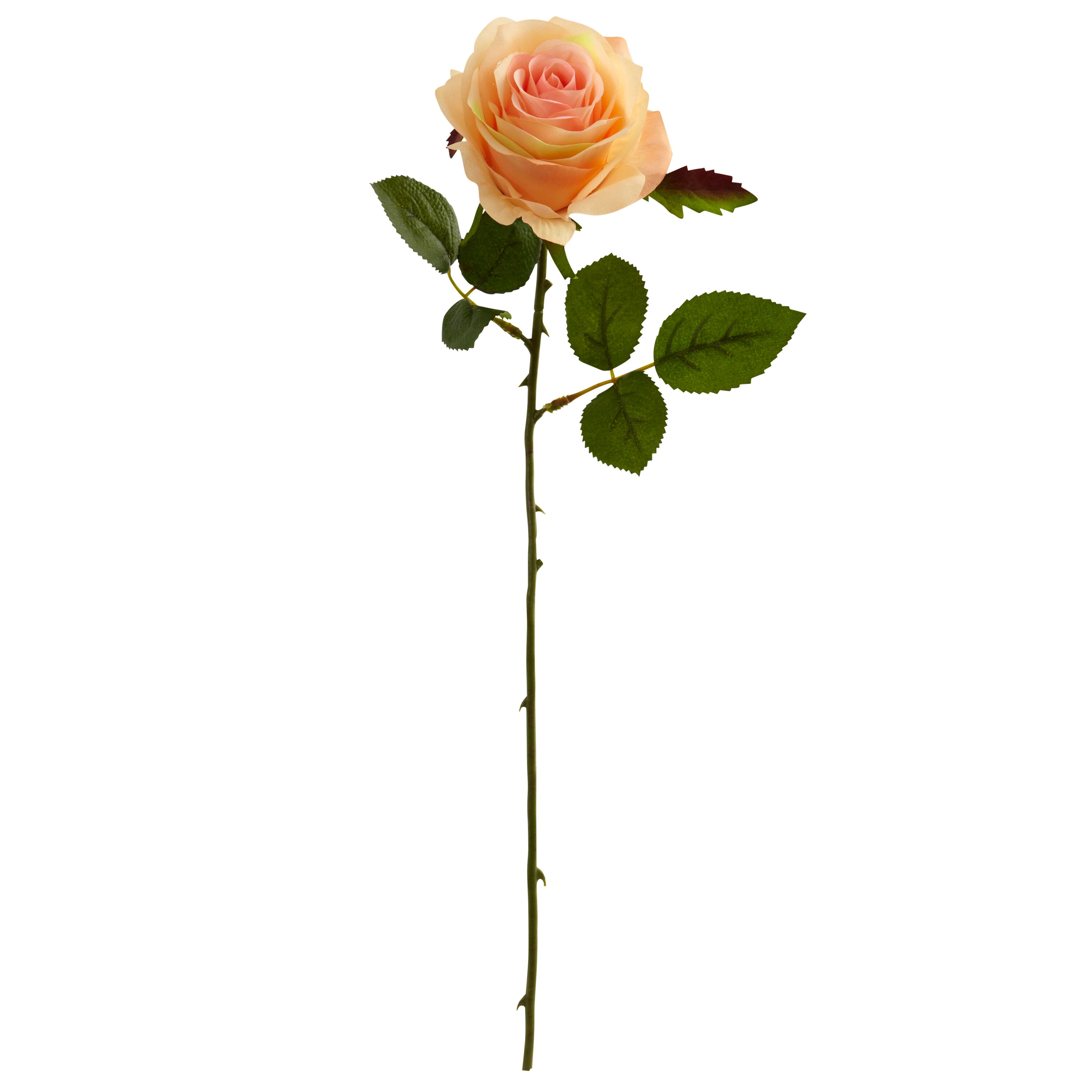 Nearly Natural 18-in Rose Artificial Flower (Set of 24) in the ...