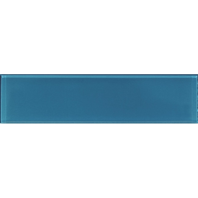 Apollo Tile 20 Pack Blue 3 In X 12 In Glossy Glass Subway Wall Tile In