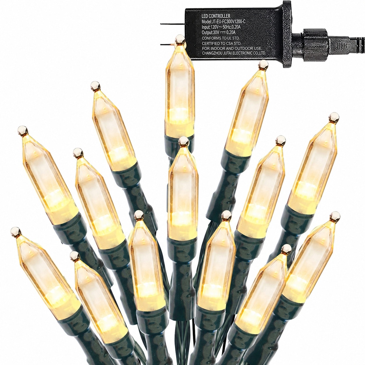 Vrbgify 200 LED Mini String Lights 65FT Connectable Waterproof 8 Modes ...