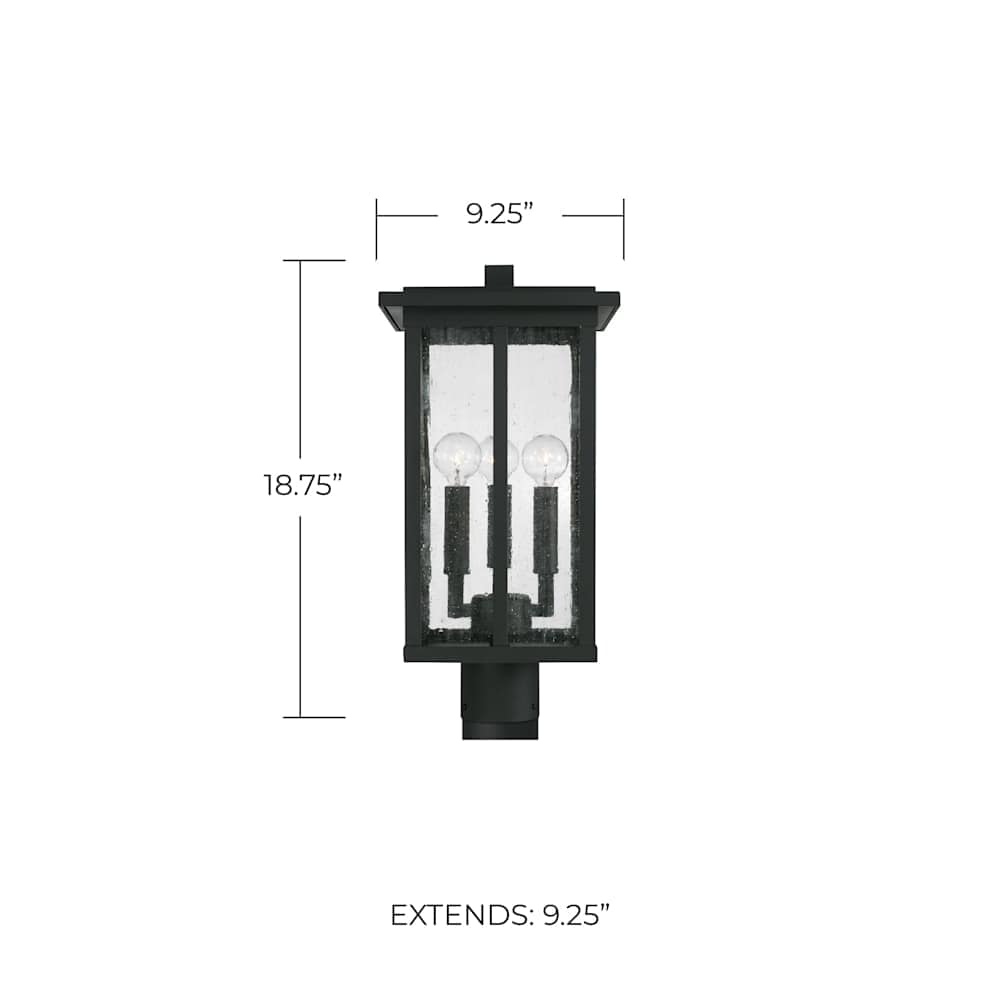 Capital Lighting 943835 Barrett 3 Light 19 Inch Tall Outdoor Single ...