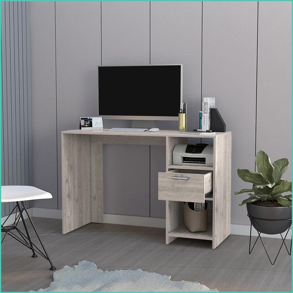 SunJet Desks Modern Odessa Computer Desk with Single Drawer Open ...