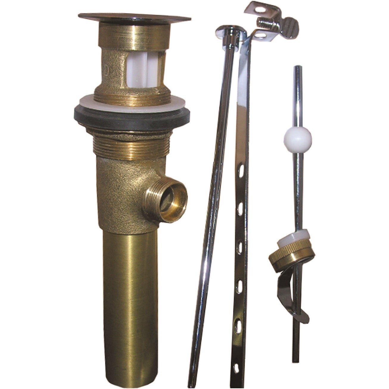 LASCO 03-4621 1-1/4-inch Chrome Brass Lavatory Pop-Up Drain Assembly in ...