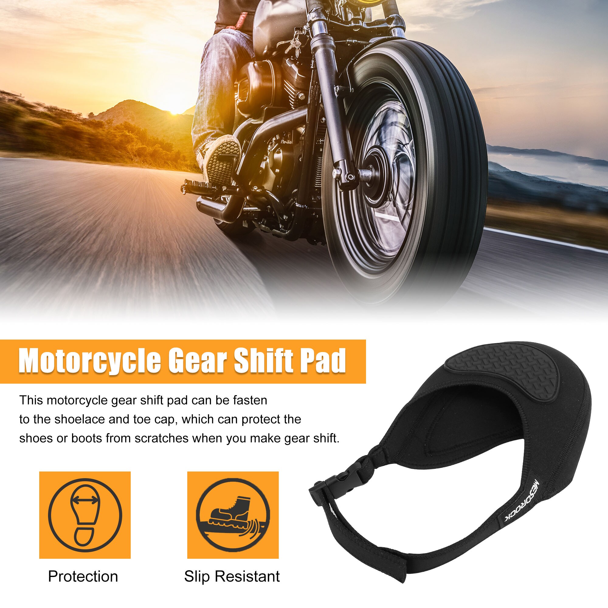 Unique Bargains Universal Motorbike Gear Shift Pad Shifter Lever Riding ...