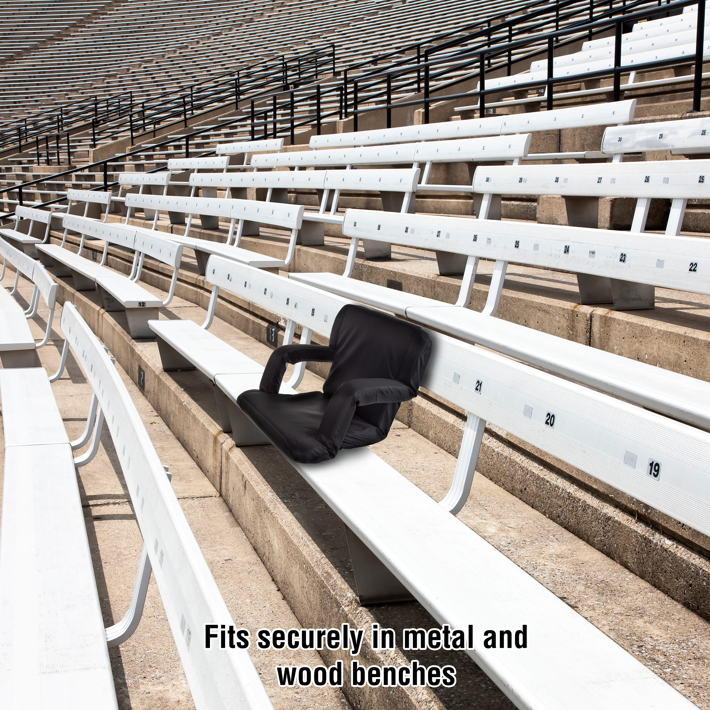 Home-Complete 24.5" X 17.5" Polyester Bleacher Cushion in the Bleacher ...