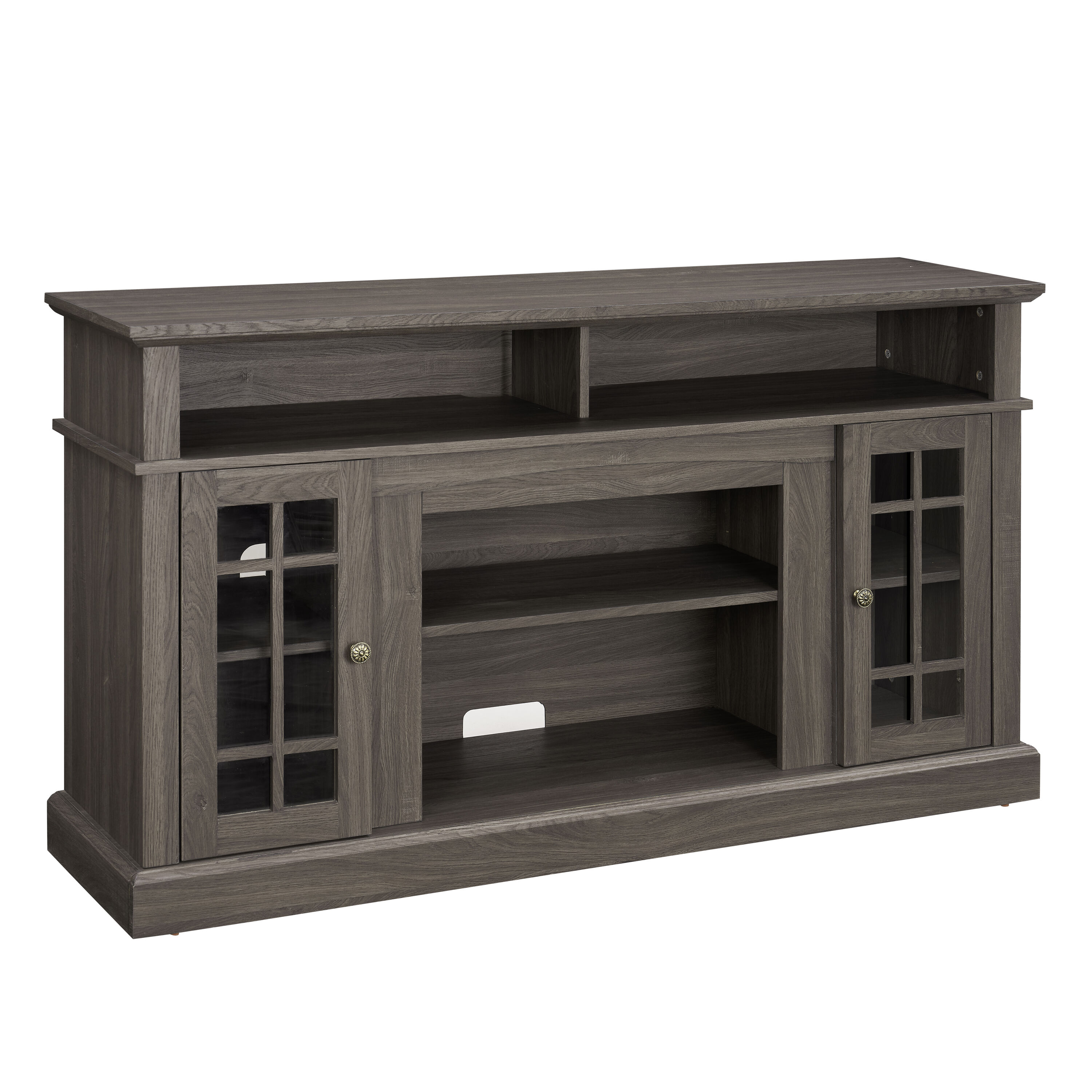 Dimakai Traditional Gray 58.25-in W TV stand ( Accommodates TVs up to ...
