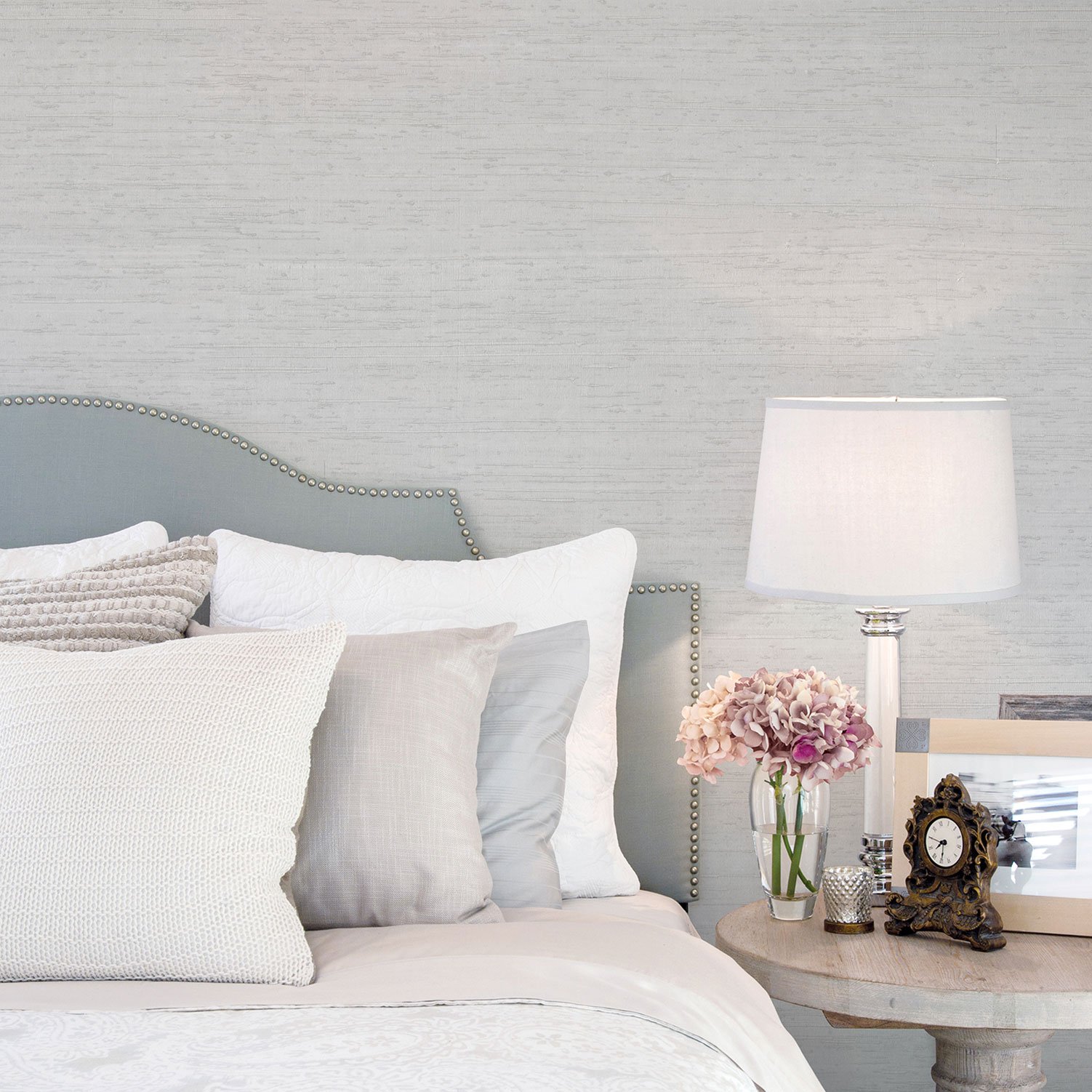 Galerie Palazzo Silk Texture Silver Grey Wallpaper G67665 in the ...