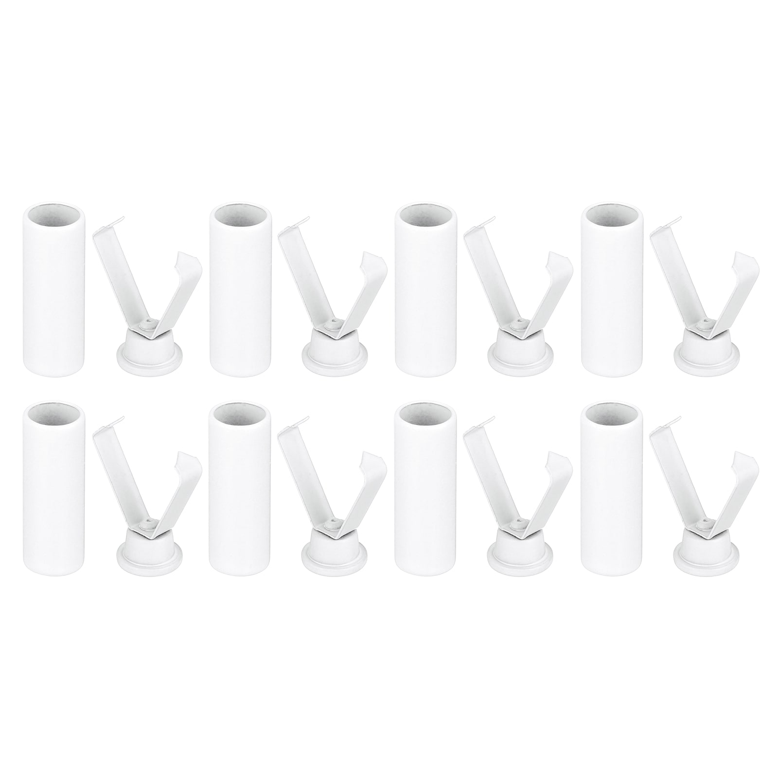 Unique Bargains 8pcs Shoelace Tips Alloy Shoelace Head White ...