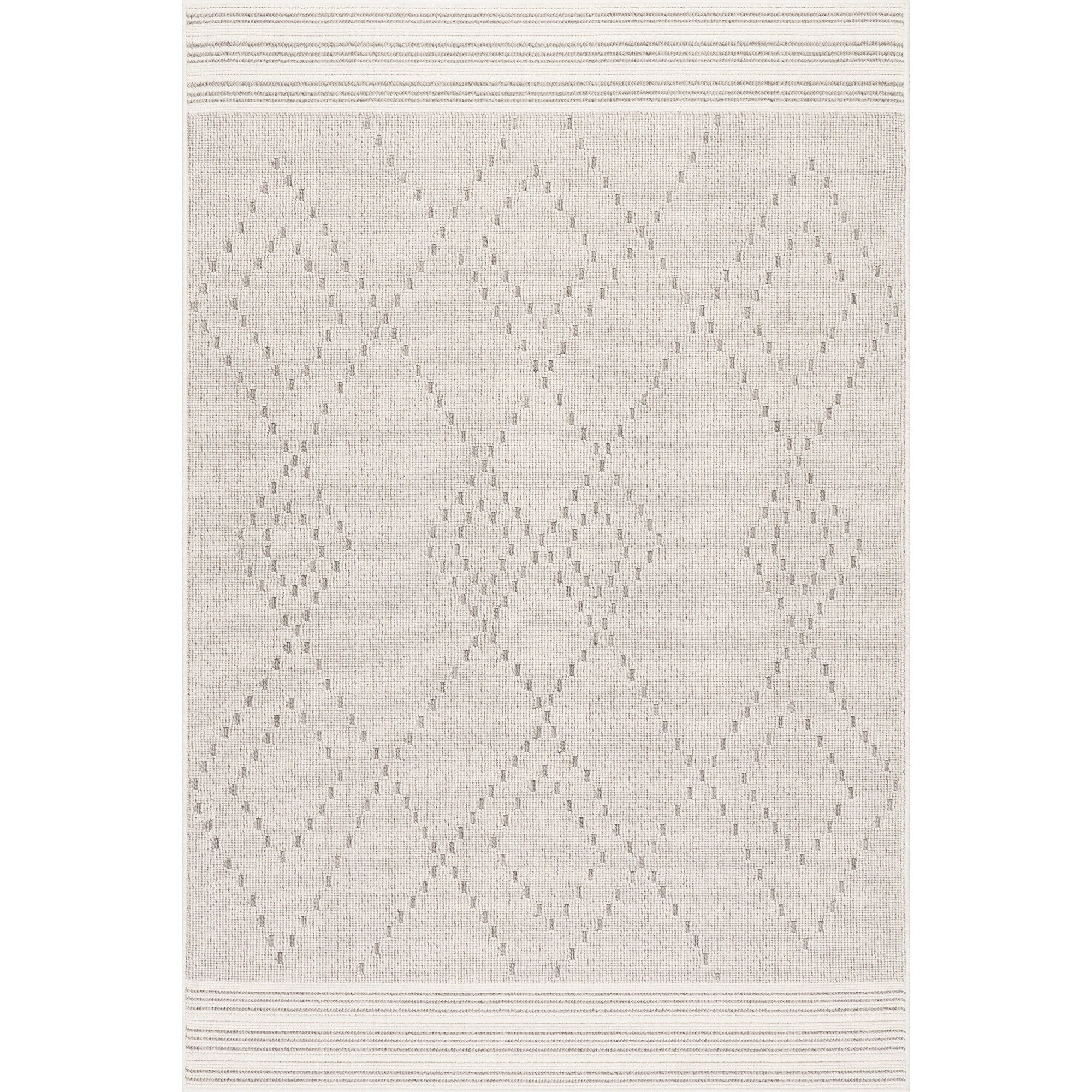 nuLOOM Jacinda Trellis Indoor/Outdoor 6ft. 7in. x 9ft. Light Grey Area ...