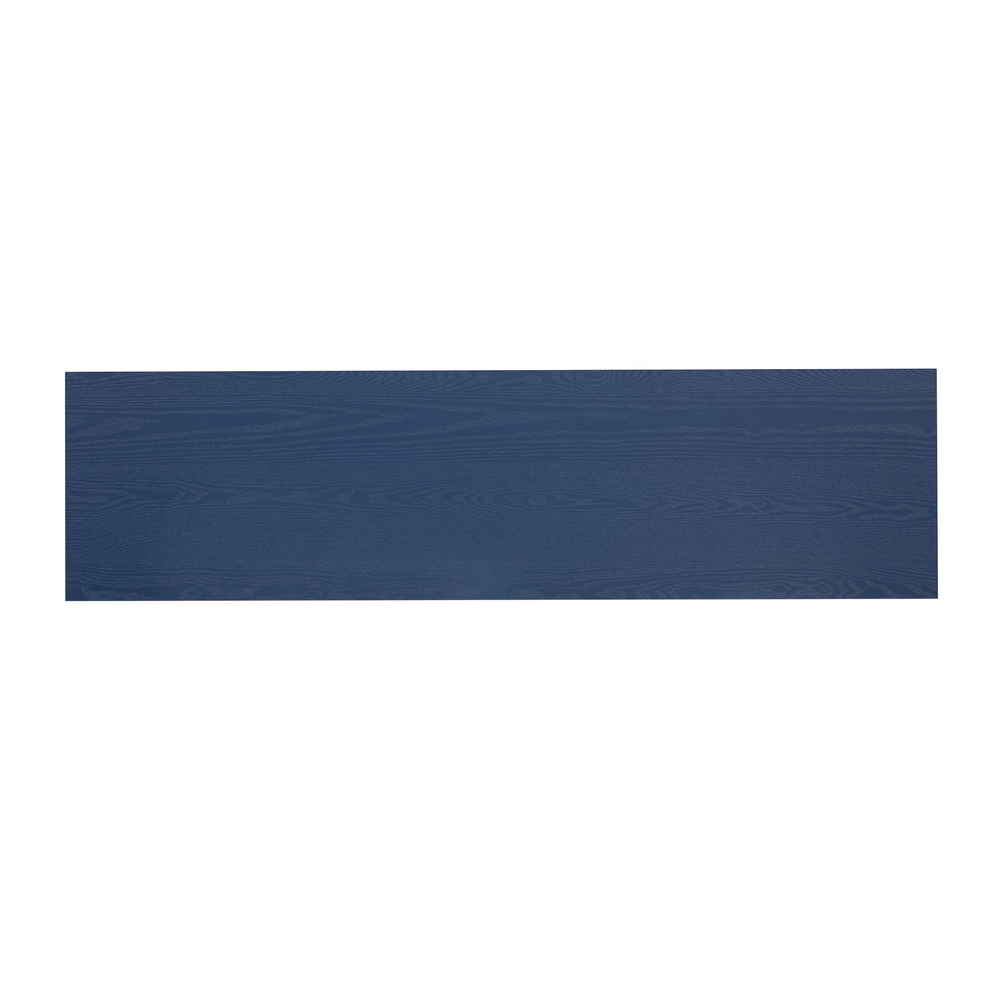 LOVMOR 60 Inch Modern MDF Curved Navy Blue Console Table 1 Shelf for ...