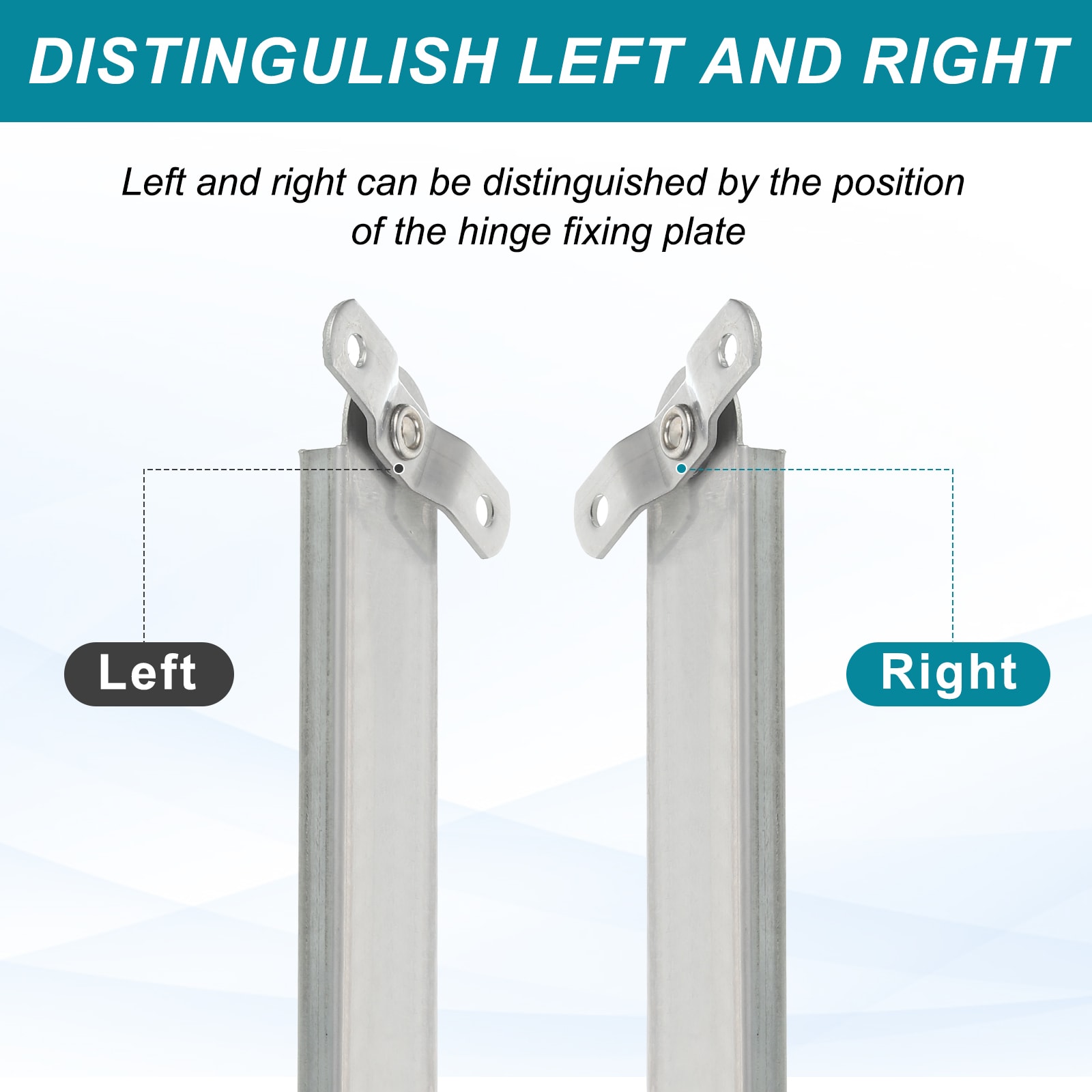 Unique Bargains 2pcs Window Hinges 10Inch Stainless Steel Top-Hung ...