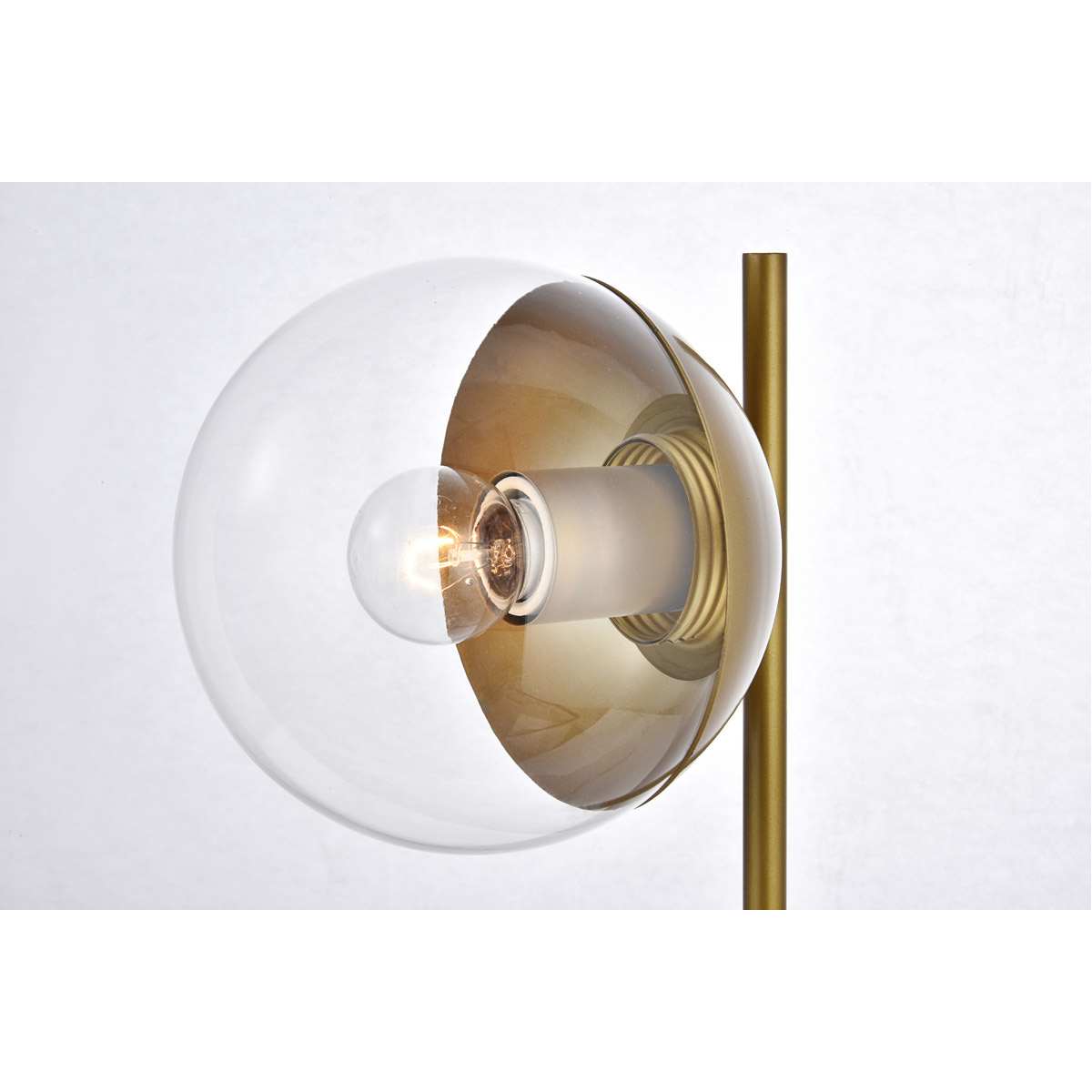 Elegant Lighting Living District LD6109BR Eclipse 22 inch 40 watt Brass ...