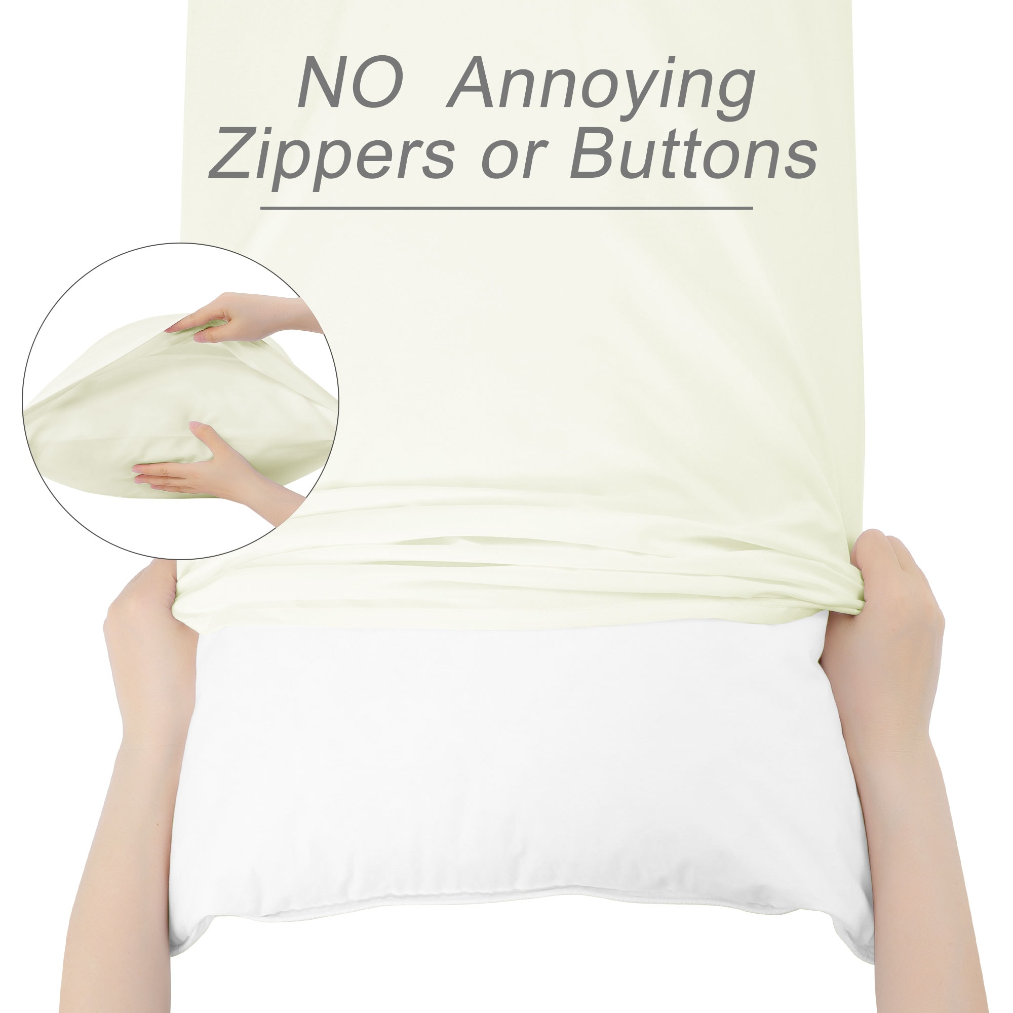 Unique Bargains Body Pillow Case Microfiber Pillowcases Weave for 90 ...